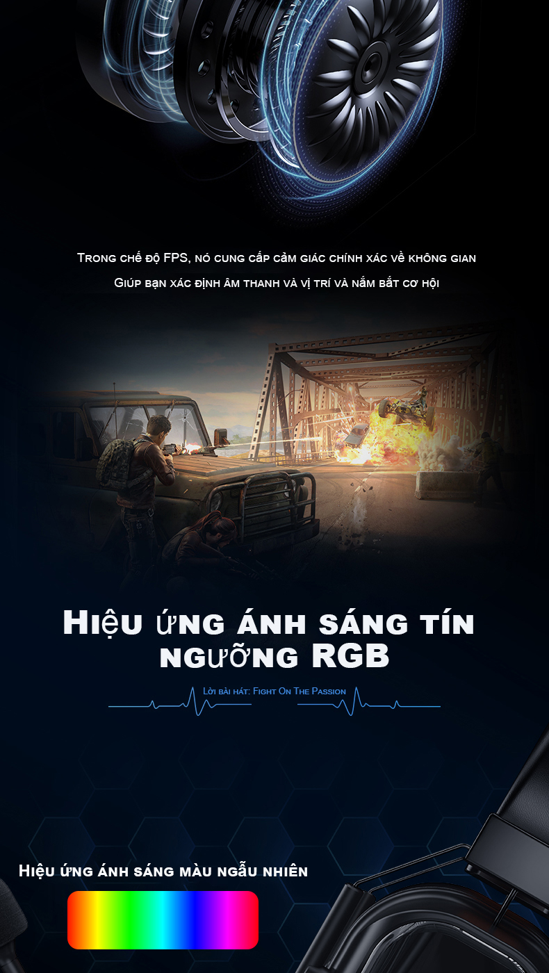 Tai Nghe Chơi Game TRANYOO T-H5 với Tai nghe có dây âm thanh nổi 7.1 Mic cho máy tính xách tay ...