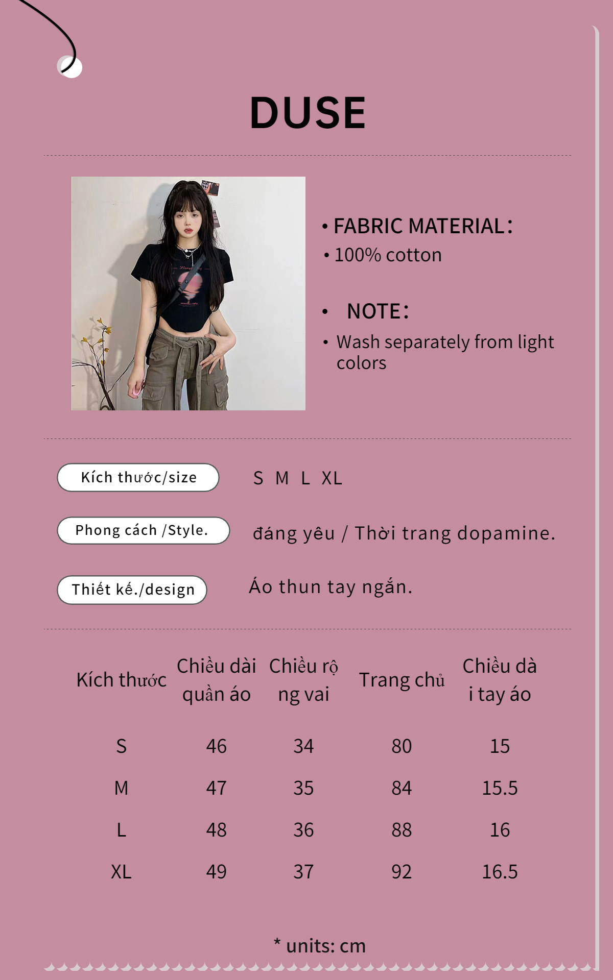 Áo thun DUSE 100% cotton màu đen tay ngắn cổ tròn dáng rộng in họa tiết ...