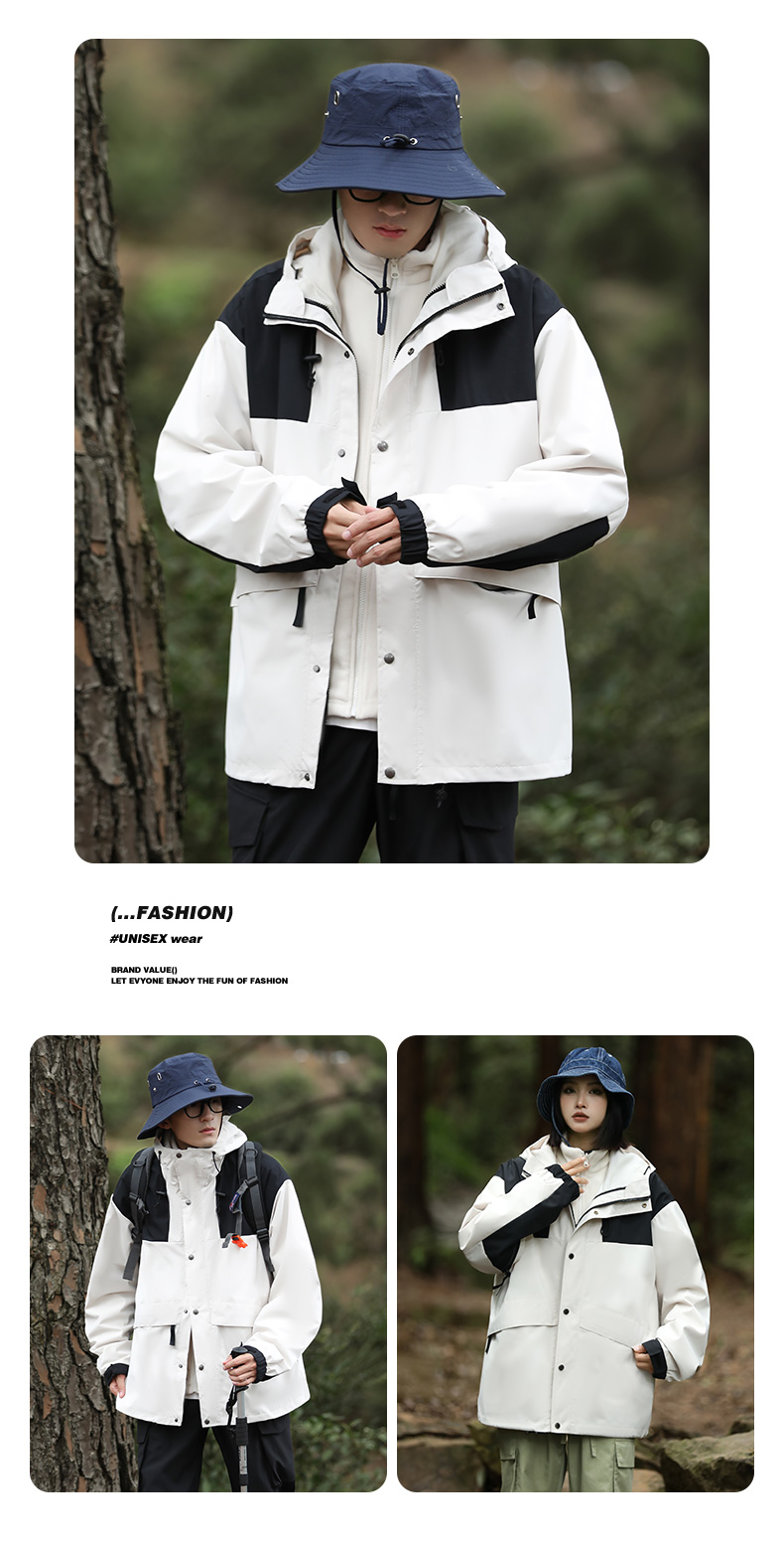 Voevoe Bộ Áo Khoác Ngoài Trời Chống Thấm Nước Chống Gió Ấm Áp Dành Cho Cặp | Shopee Việt Nam