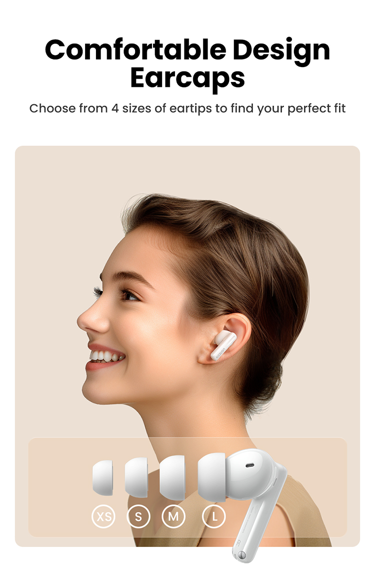 UGREEN Tai nghe Bluetooth HiTune T6 ANC TWS IPX5Khử tiếng ồn chủ động Hi-Res LDAC Bluetooth 5.3 ...