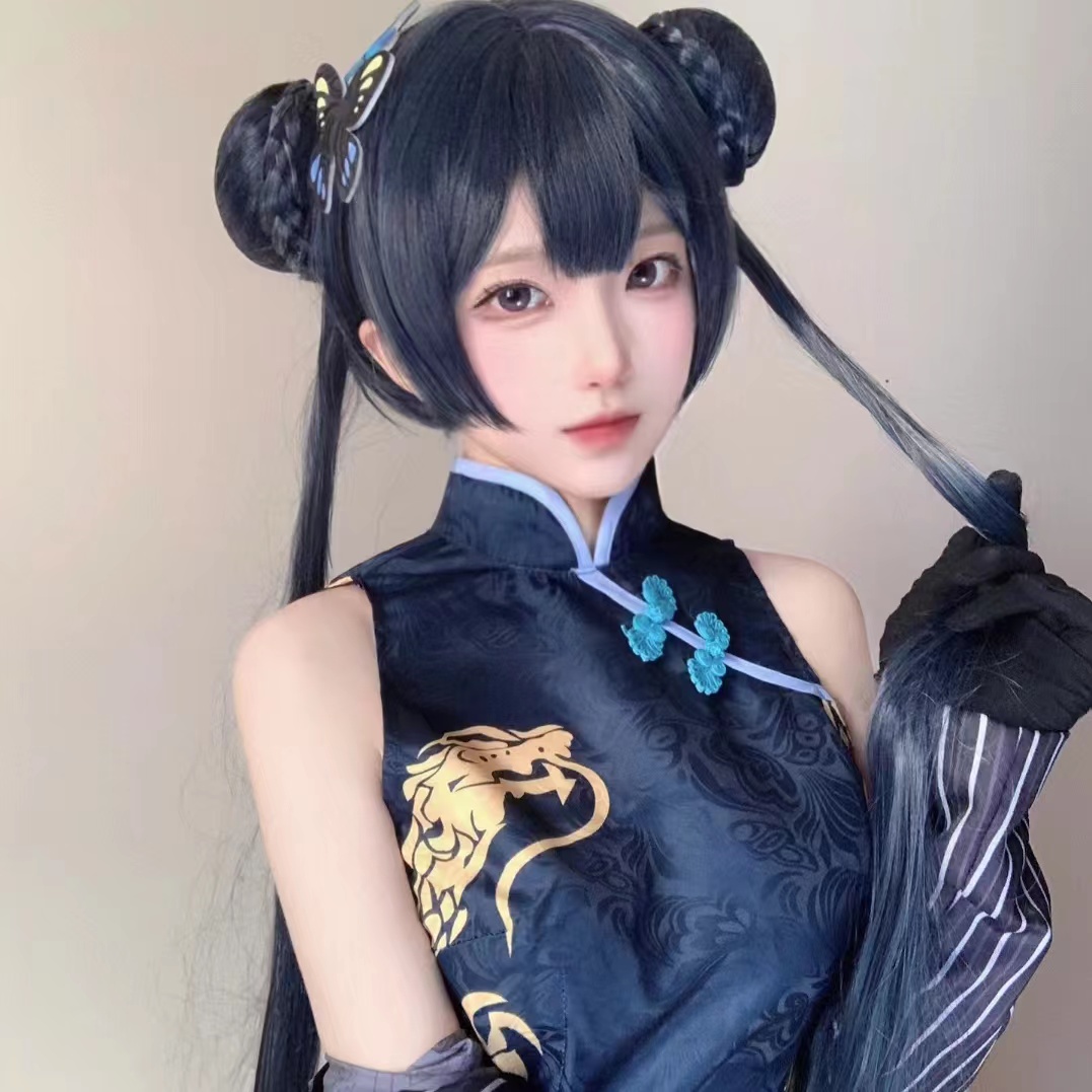 Blue Archive kisaki cosplay Costume Cheongsam suit Loli windbreaker ...