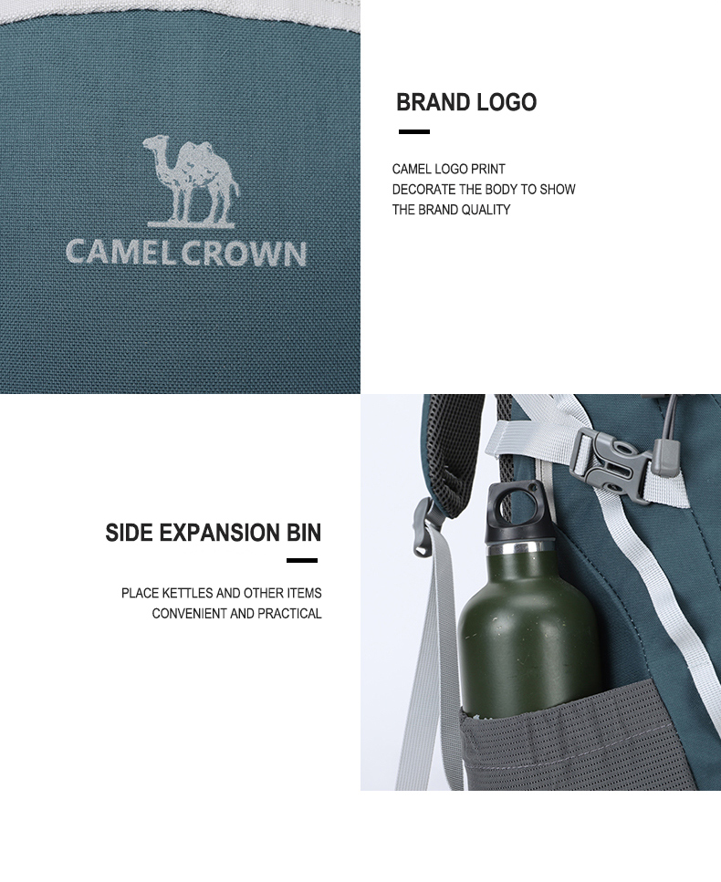 CAMEL CROWN Ba lô 18L công suất lớn ba lô đi bộ đường dài leo núi túi | Shopee Việt Nam