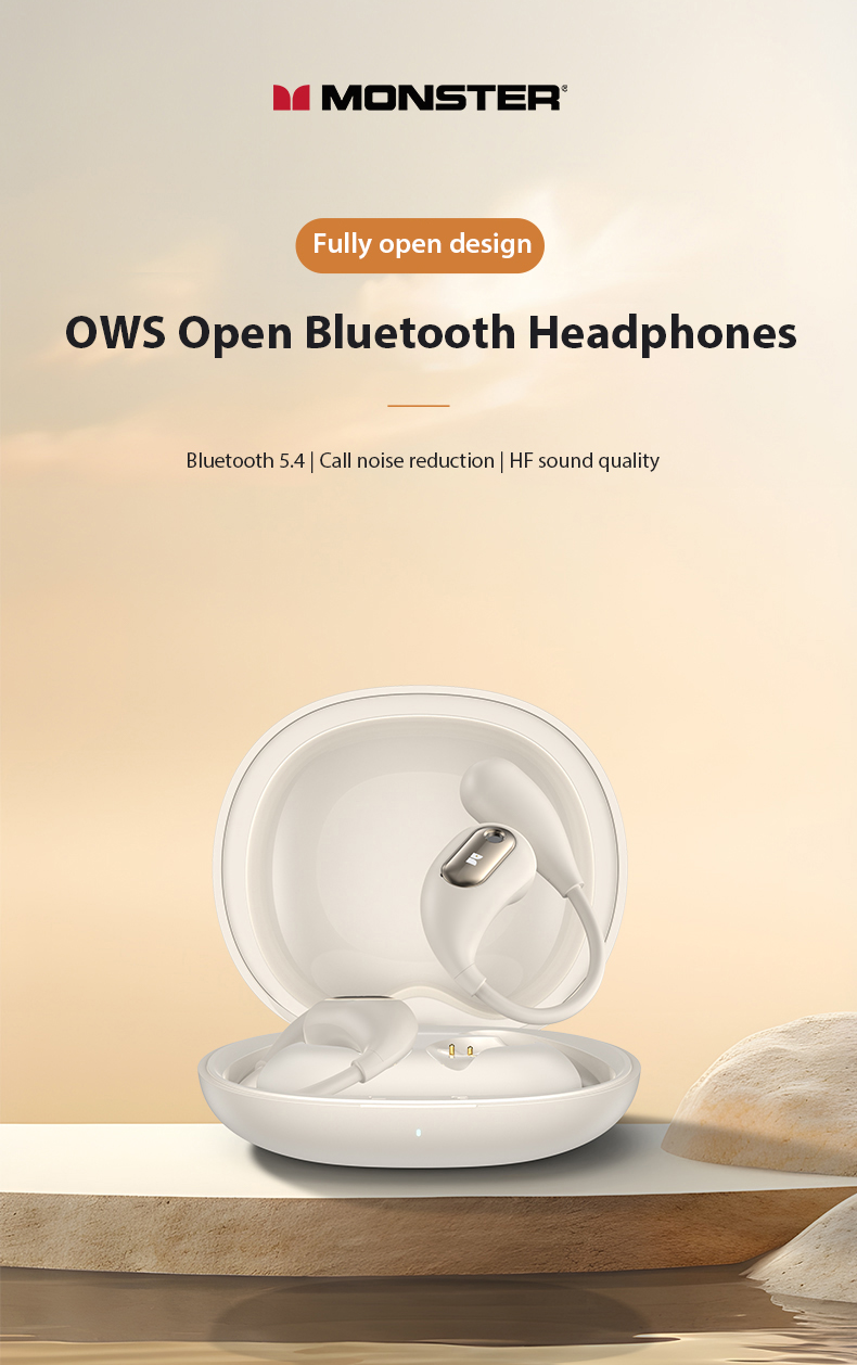 Monster Open Ear AC210 Bluetooth 5.4 Tai Nghe Không Dây OWS Mở Hoàn ...