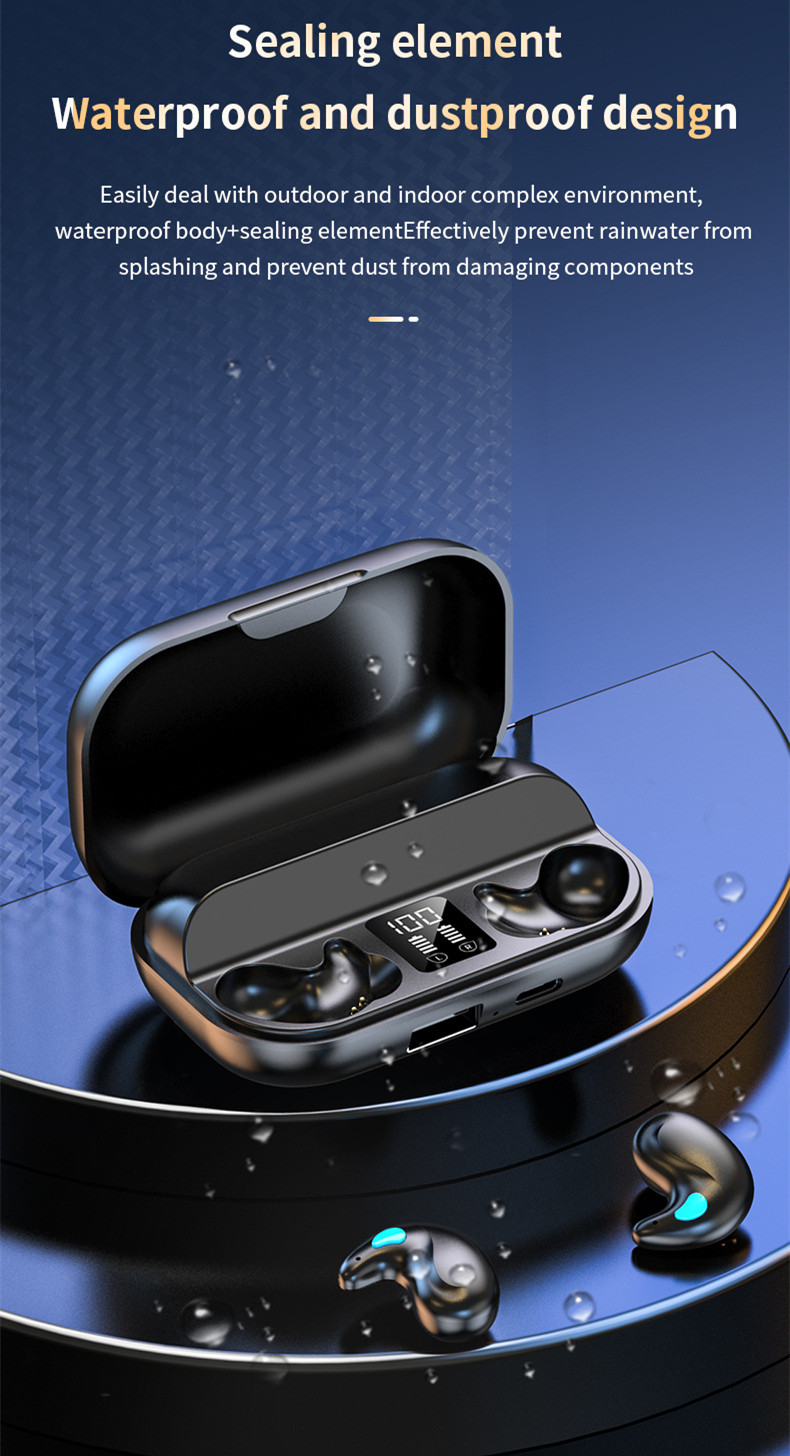 Tai nghe TZUZL Bluetooth 5.3 TWS X57 không dây mini âm trầm giảm tiếng ồn kèm hộp sạc chất lượng ...