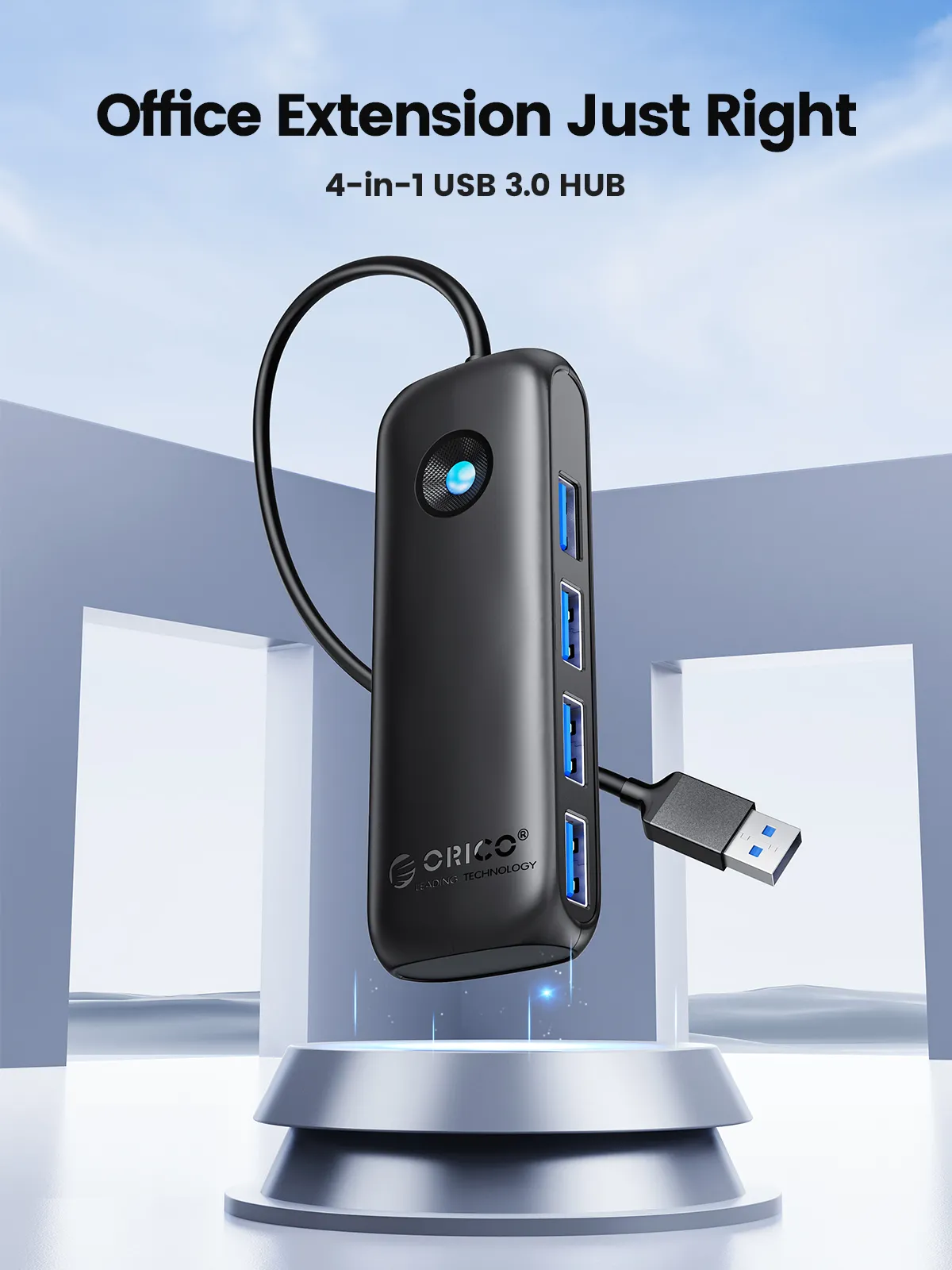 ORICO USB 3.0 Hub 10Gbps truyền tốc độ cao Portable 4 cổng USB Hub Hỗ ...
