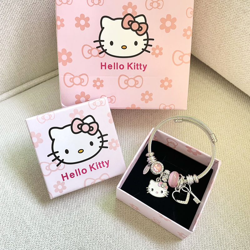 Vòng Tay Bạc 925 Hình hello kitty | Shopee Việt Nam