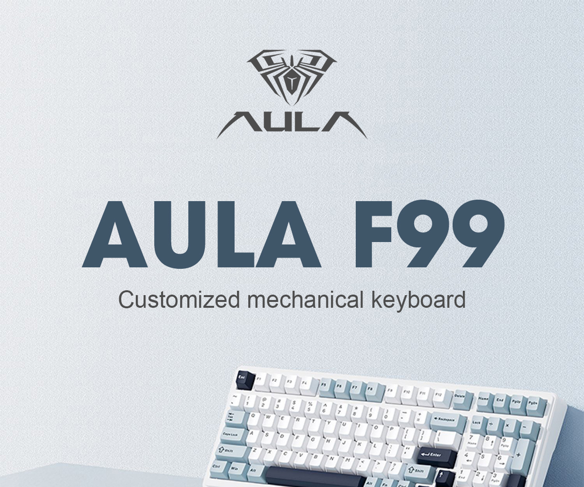 Bàn phím cơ AULA f99 99 phím hỗ trợ pin 8000mah diy | Shopee Việt Nam