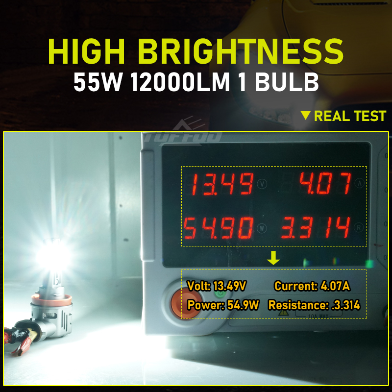 Set 2 Bóng Đèn Pha led h8 h9 h11 110w 24000lm 9005 hb3 9006 hb4 9012 h4 ...