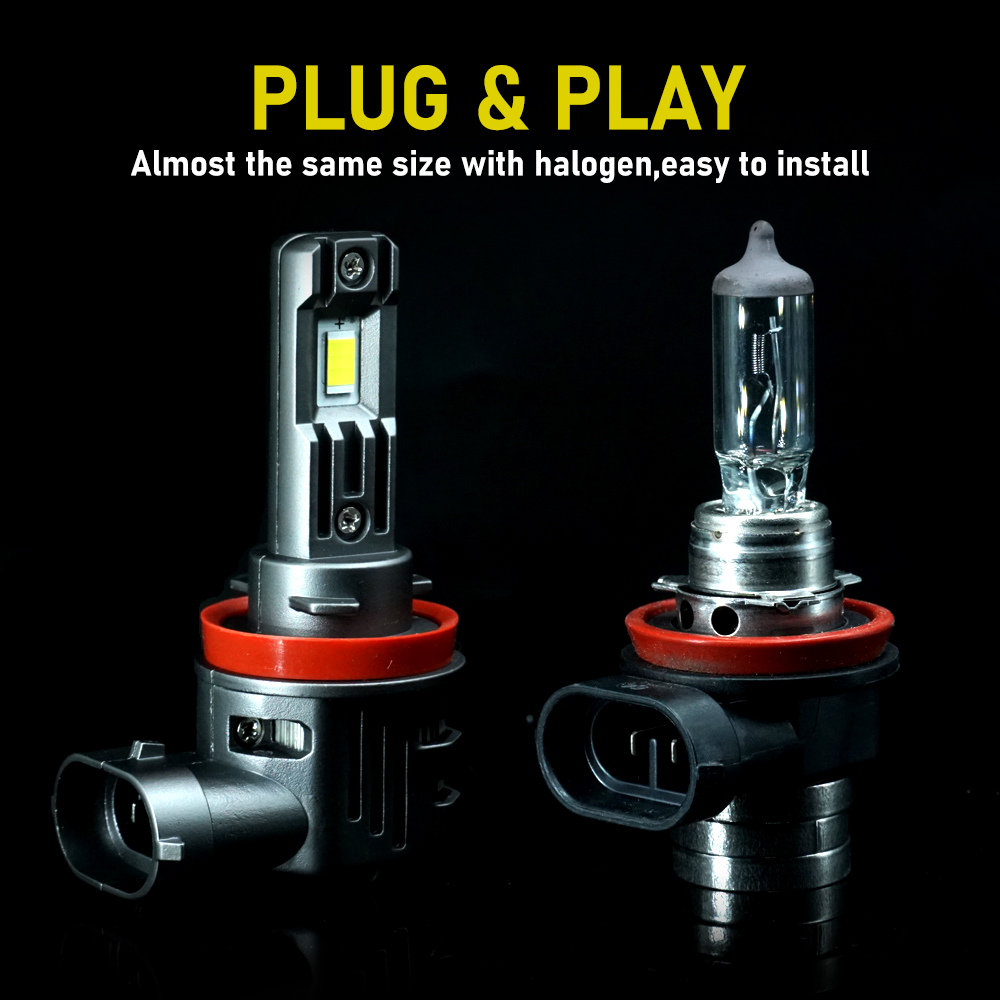 Set 2 Bóng Đèn Pha led h8 h9 h11 110w 24000lm 9005 hb3 9006 hb4 9012 h4 9003 hb2 canbus Lỗi Miễn ...