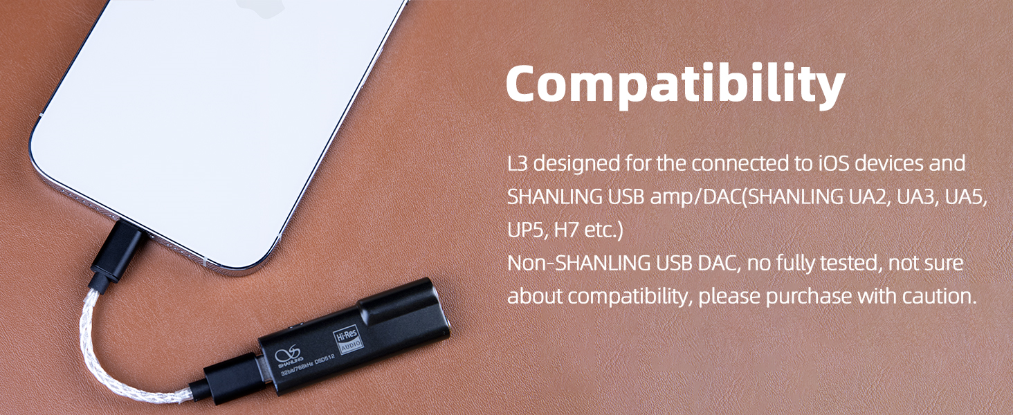 Shanling Dây Cáp Chuyển Đổi l3 usb-c Sang l otg dac Cho iphone ipad ios ...