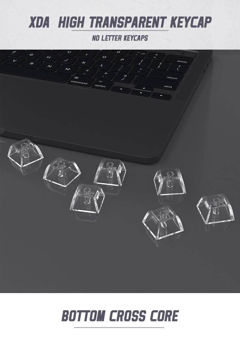 Keycaps trong suốt cao PC XDA Profile Keycap Custom Keycaps 1U | Shopee ...