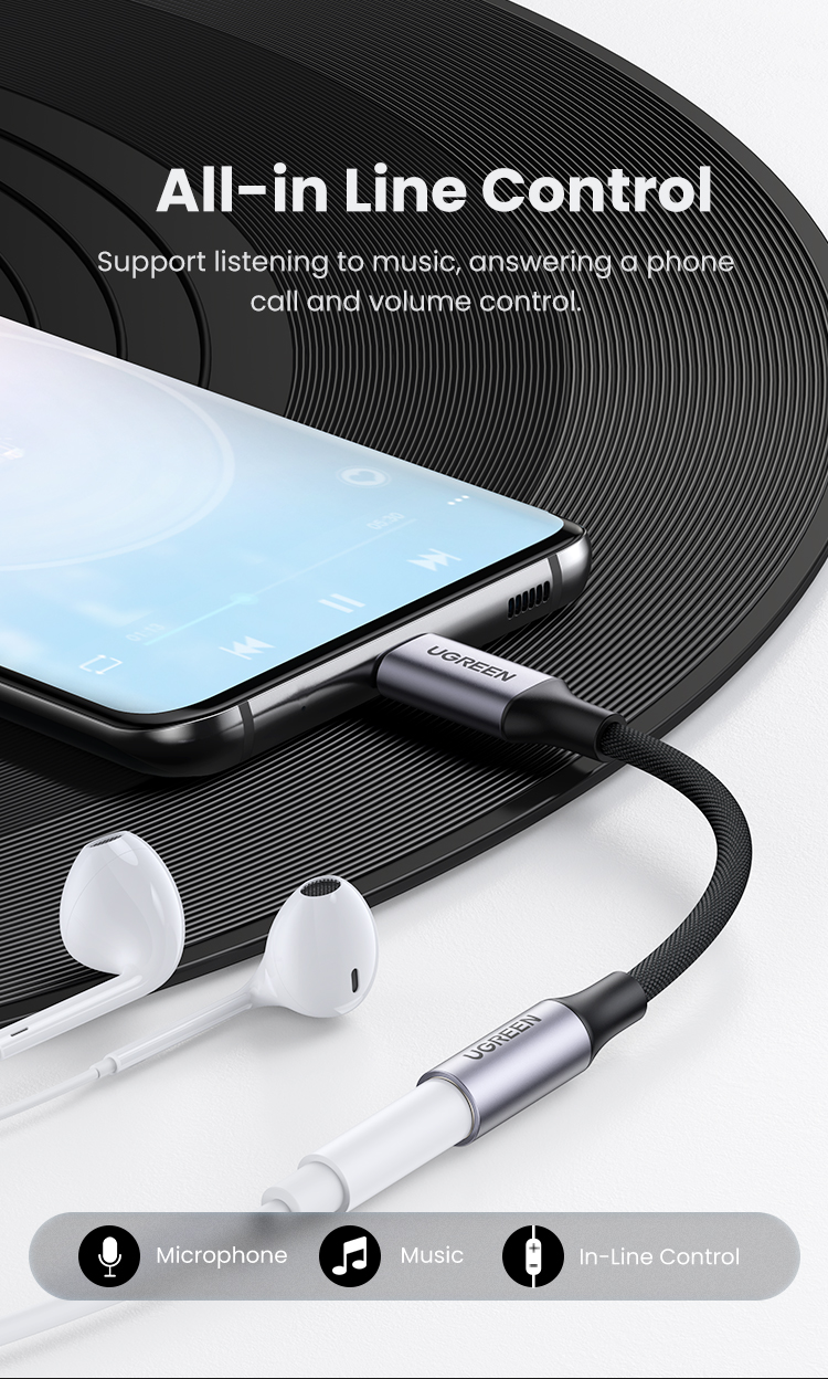 Ugrren Dây Cáp Chuyển Đổi Cổng usb type c Sang Cổng Âm Thanh 3.5mm Cho samsung s22 ultra / s21 ...