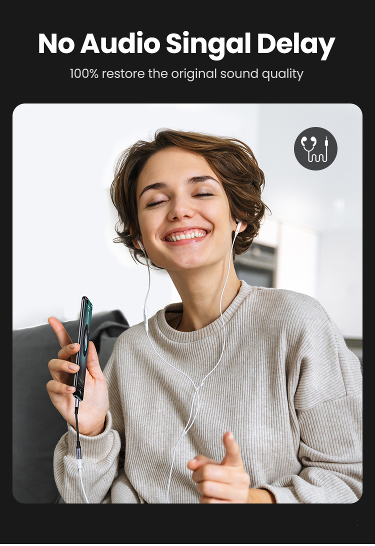 Ugrren Dây Cáp Chuyển Đổi Cổng usb type c Sang Cổng Âm Thanh 3.5mm Cho samsung s22 ultra / s21 ...