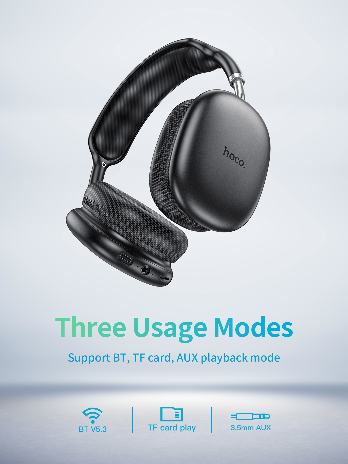 Hoco Tai Nghe Chơi Game w35 air bluetooth 5.3 hifi Hỗ Trợ Thẻ aux / tf Và Phụ Kiện | Shopee Việt Nam