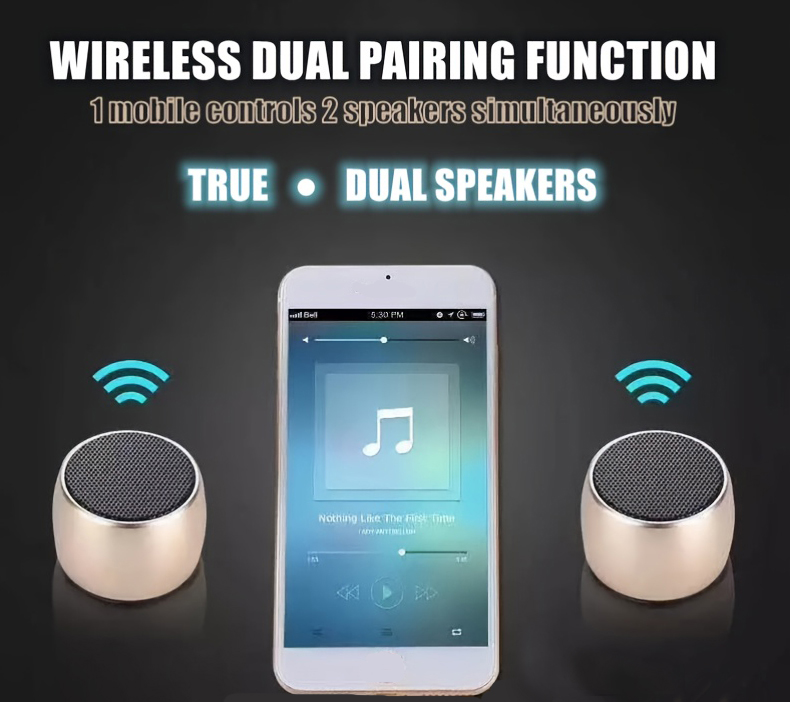 Loa Bluetooth Mini không dây M1 Loa siêu trầm ngoài trời bằng kim loại ...