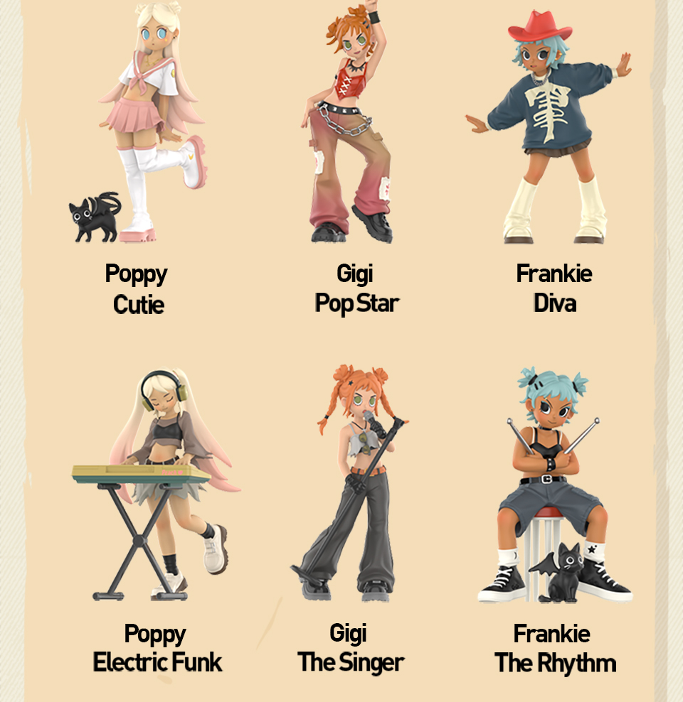 POP MART Peach Riot Rise Up Series Figures Blind Box Action Toys Figure Birthday Gift Kid Toy ...