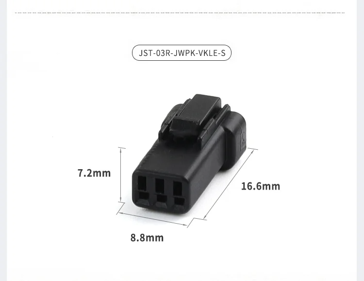 2p 3P 4P 6P 8P 0.6 MM Đầu nối dây chống nước Ổ cắm nam và nữ có cáp Đầu nối điện JST JWPF ...