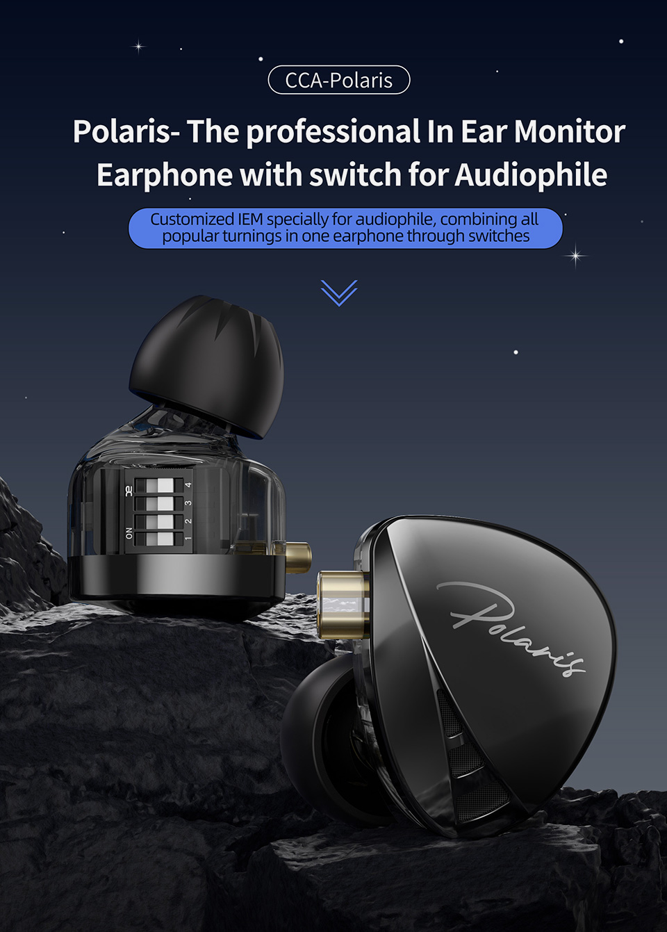 Tai Nghe CCA Polaris Dual Avity Dynamic Driver Hifi Chống Ồn Có Dây Cáp ...