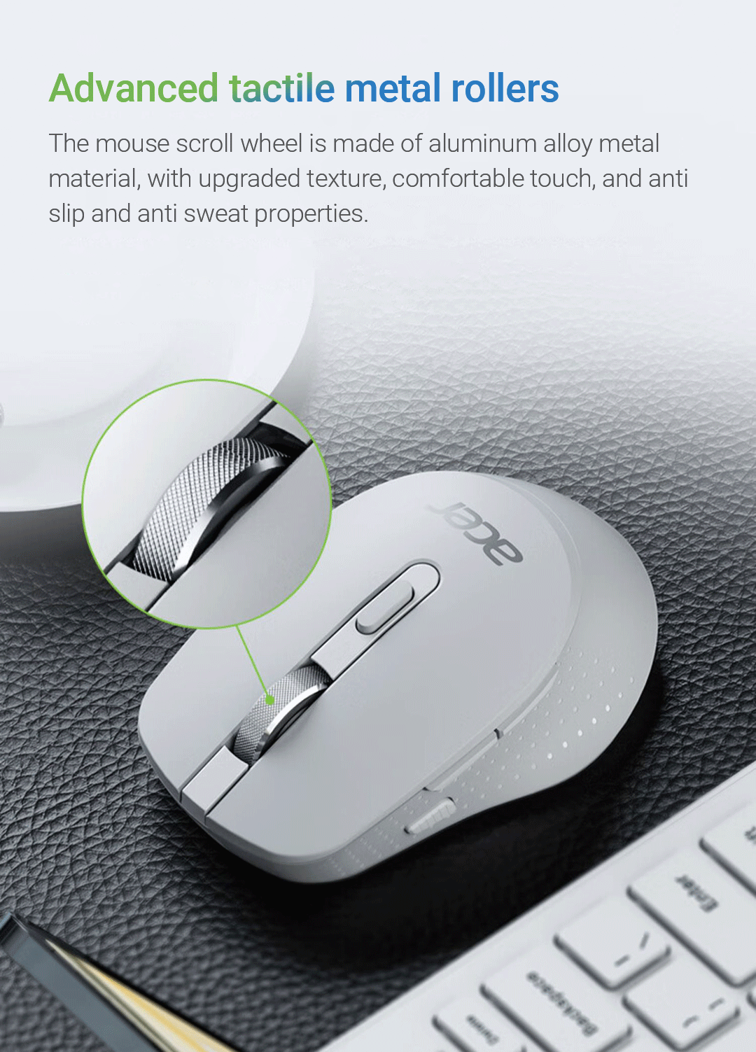 Chuột Bluetooth Không Dây Acer M155 Chế Độ Kép Type-C Thiết Kế Tiện ...