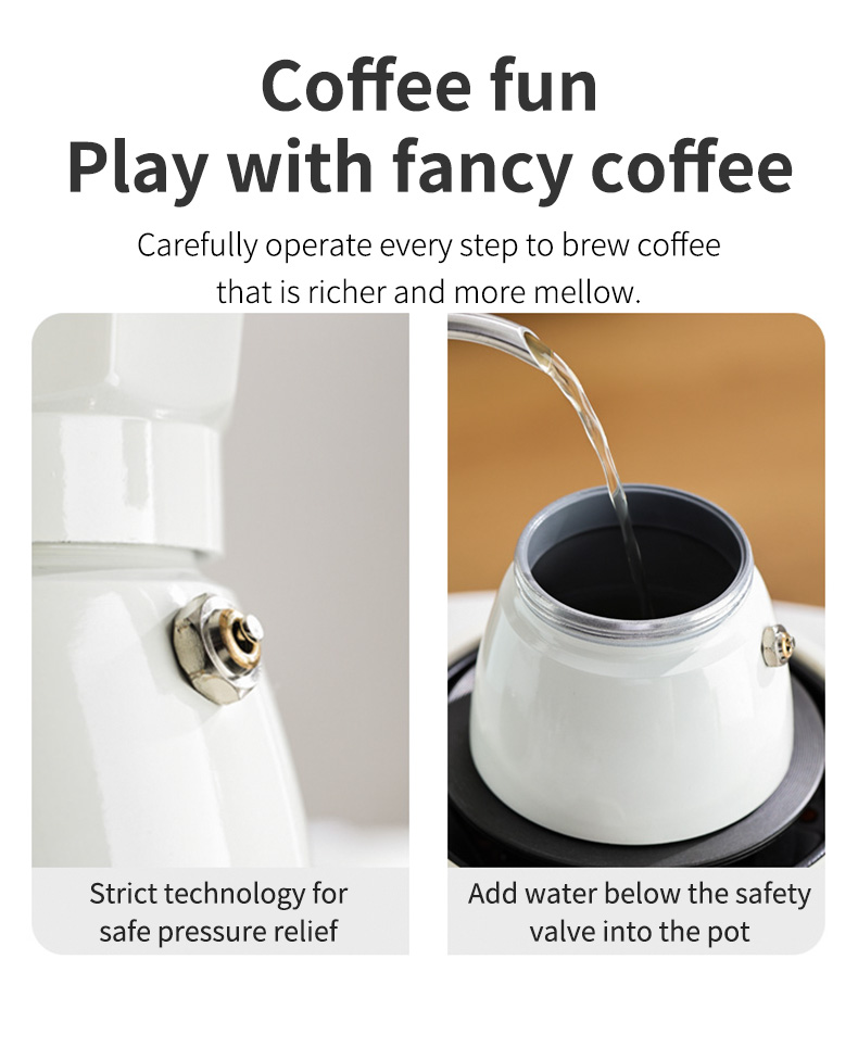 Bincoo Moka Nồi Đôi Van Cà Phê Bộ Nồi Cà Phê Nhỏ Máy Xay Tay Điện Gốm Lò 2 Người 220V | Shopee ...