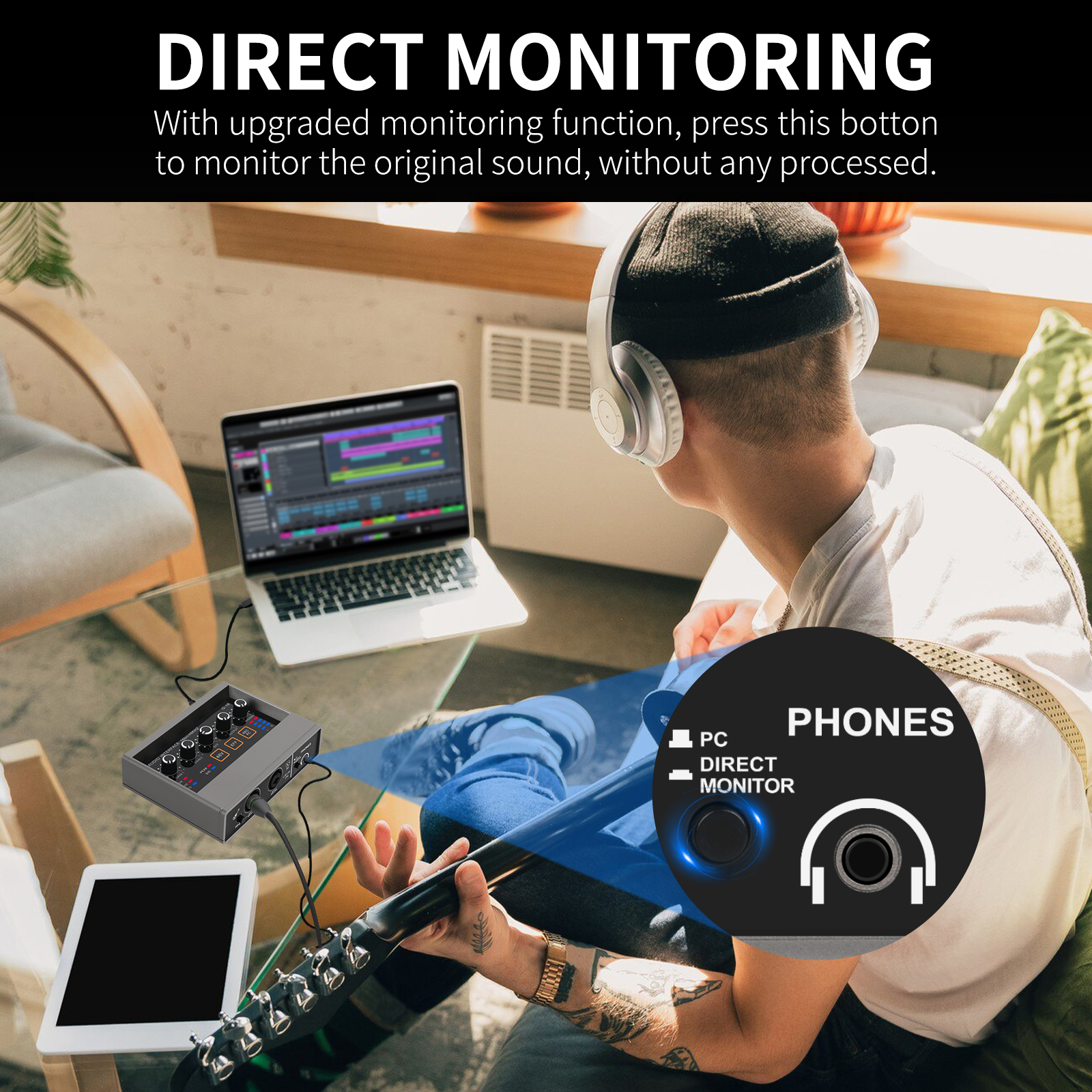 Thẻ Ghi Âm Chuyên Nghiệp XTUGA Q-16 Với 16 bit / 48Khz Có Hiệu Ứng DSP ...