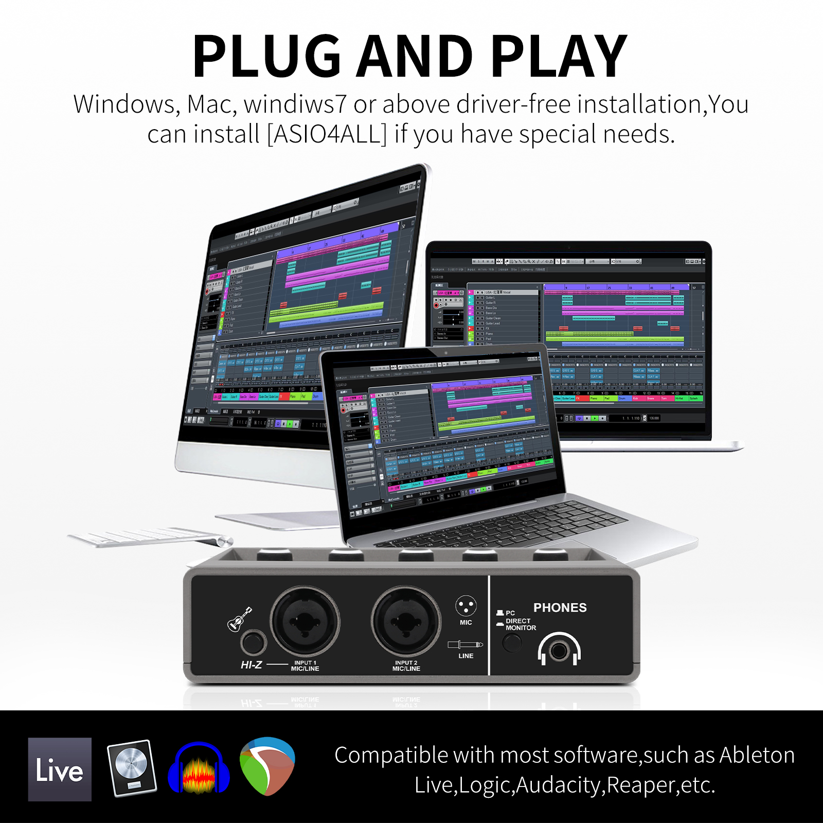 Thẻ Ghi Âm Chuyên Nghiệp XTUGA Q-16 Với 16 bit / 48Khz Có Hiệu Ứng DSP ...