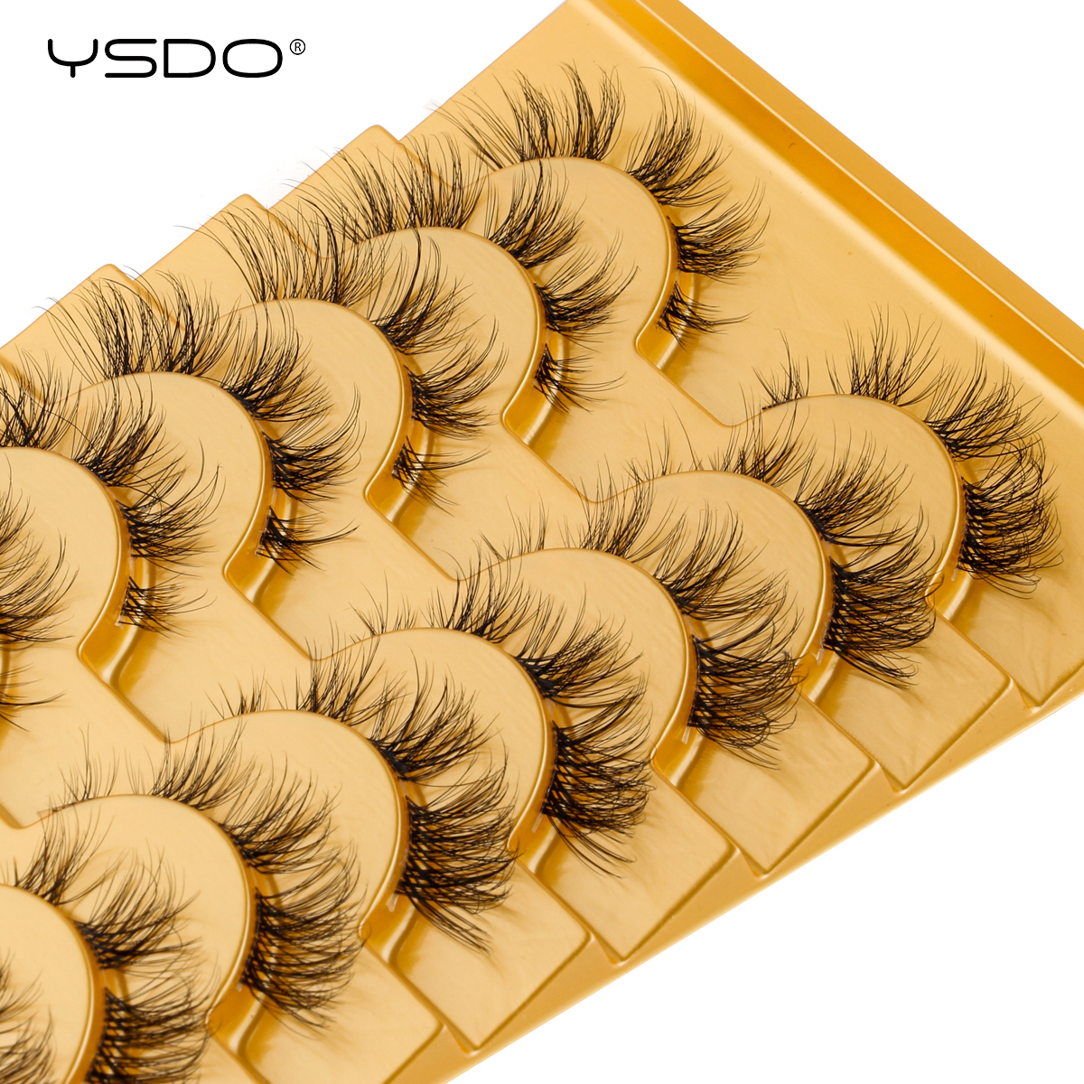 Ysdo 10 Đôi Lông Mi Giả Tự Nhiên Wispy Mềm Mại Trong Suốt Terrier Mắt ...