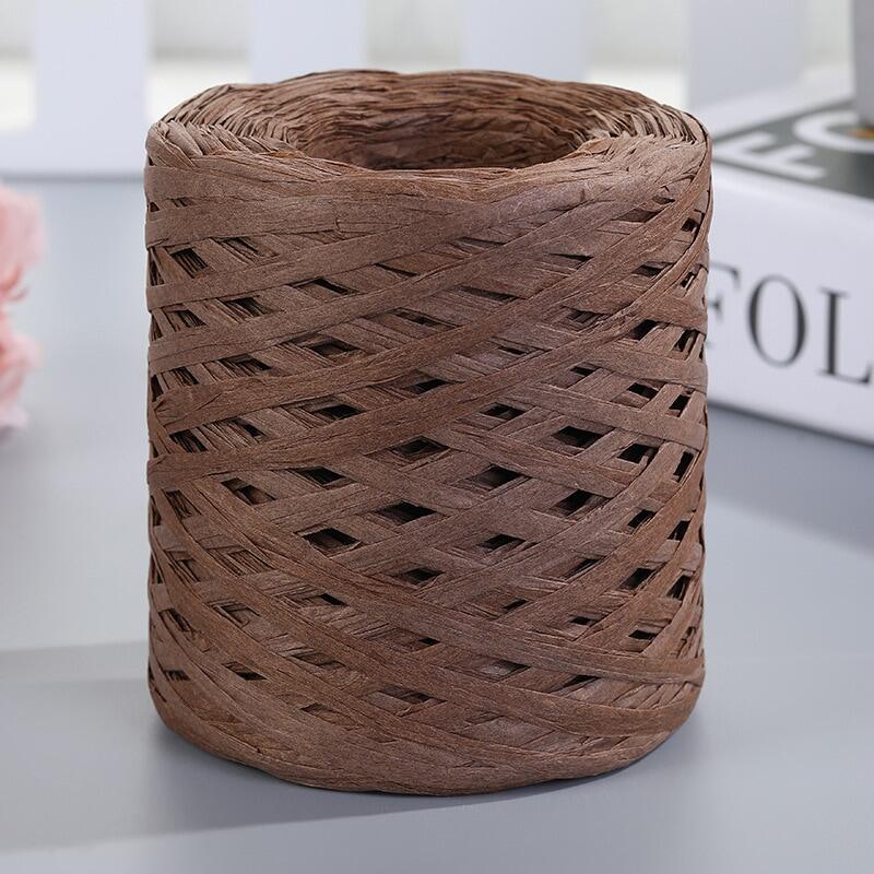 200m Tự Nhiên Raffia Sợi Rơm Dệt Kim Tay Móc Cỏ Dây Giấy Cho DIY ...
