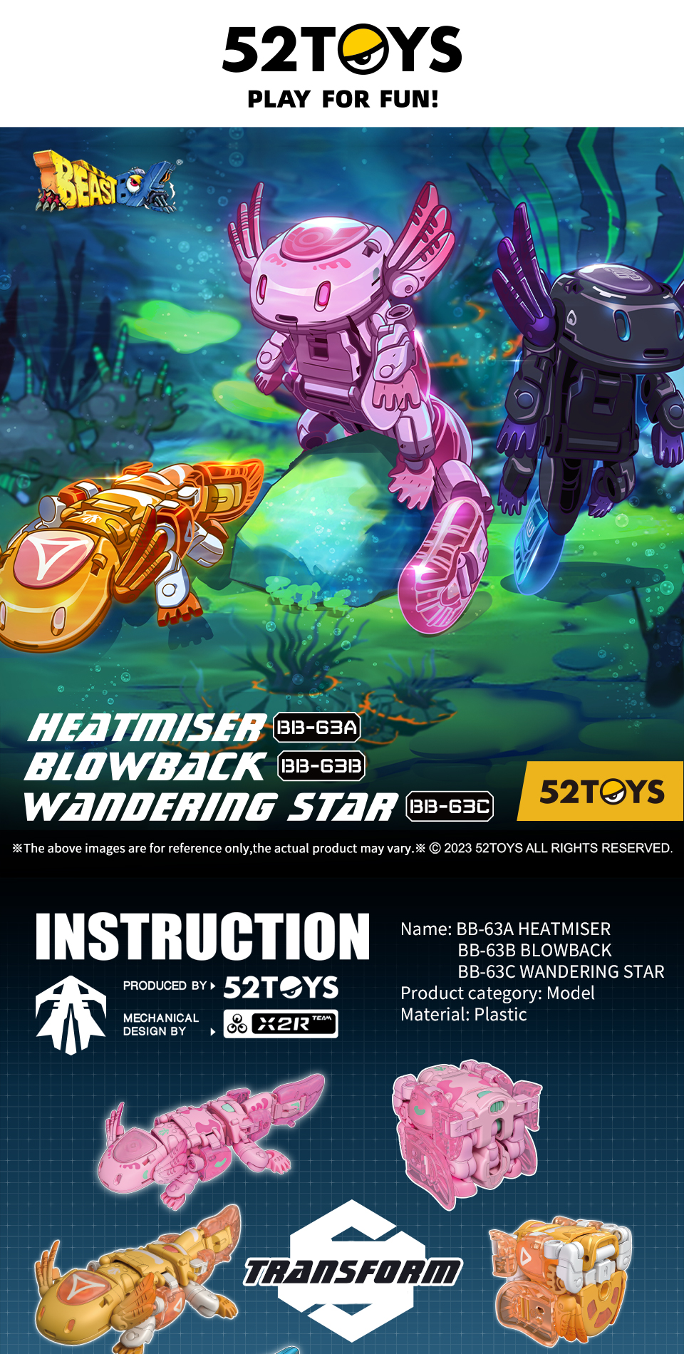 52TOYS đồ chơi lắp ráp mô hình transformers figure Beastbox BB-63A ...