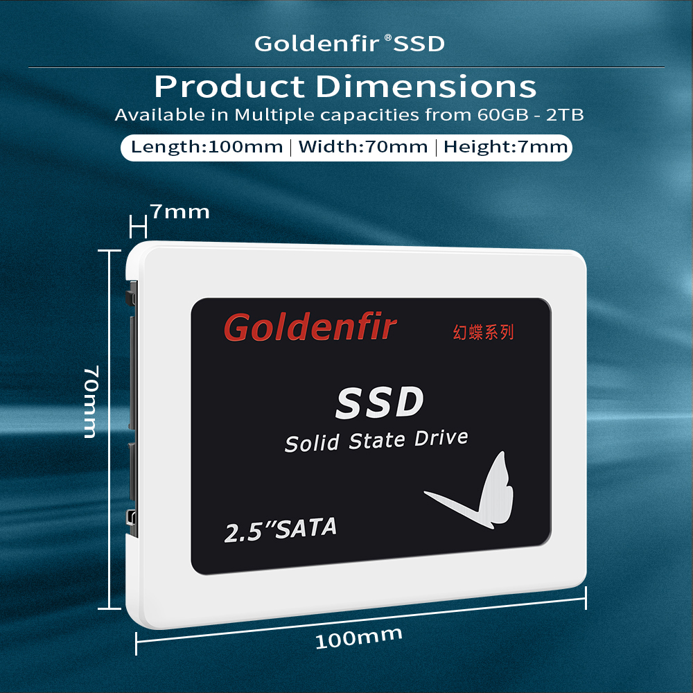 Ổ cứng thể rắn SSD Golden Fir cho PC SATAIII tích hợp sẵn dành cho máy ...