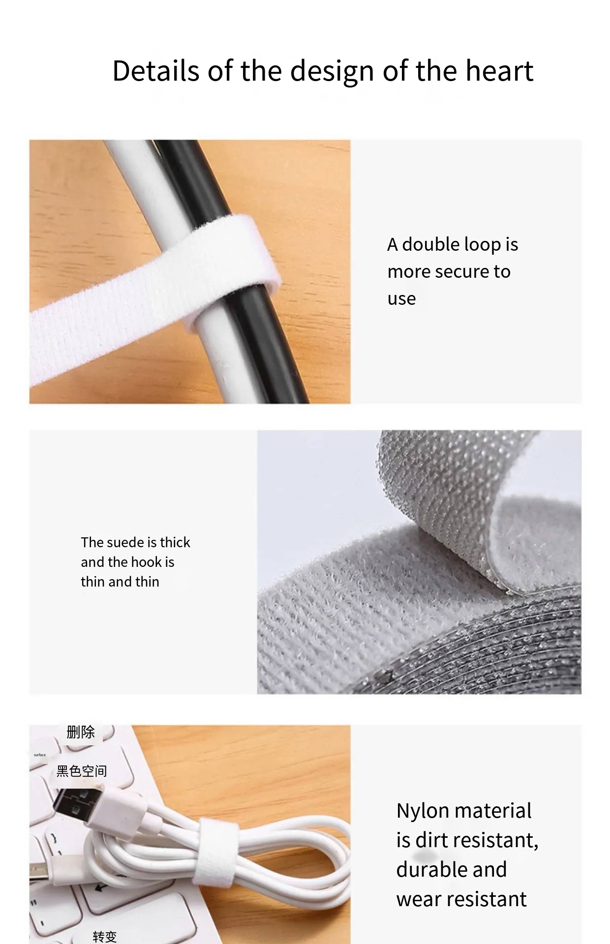 Mới 5M Cáp Nhà Tổ Chức Quản Lý Cáp Dây Cuốn Băng Tai Nghe Chụp Tai Dây Chuột Quản Lý Quan Hệ Bảo ...