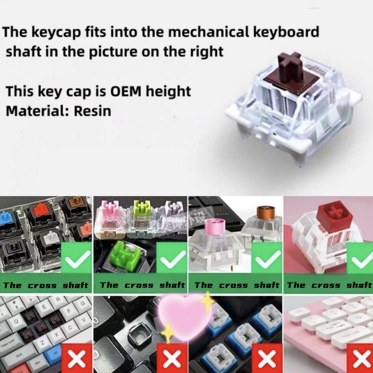 1 Mảnh Đầy Màu Sắc Cá Tính Hoa Keycap Cao Trong Suốt Gypsophila Bàn ...