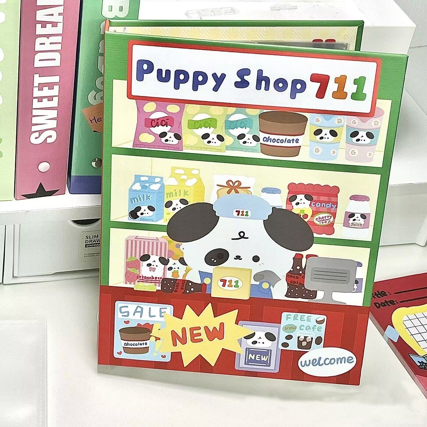Ohaya | Cửa hàng tiện lợi Puppy 711 | Mở a5 Thẻ Album Lá Rời Sách 4 Cung Điện Vỏ Cứng Thẻ Ảnh ...