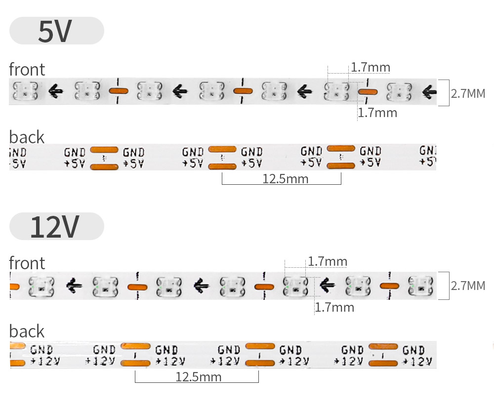 Đèn LED dải siêu hẹp 2.7mm WS2812B WS2812 2020 160Leds / m chiếu sáng ...