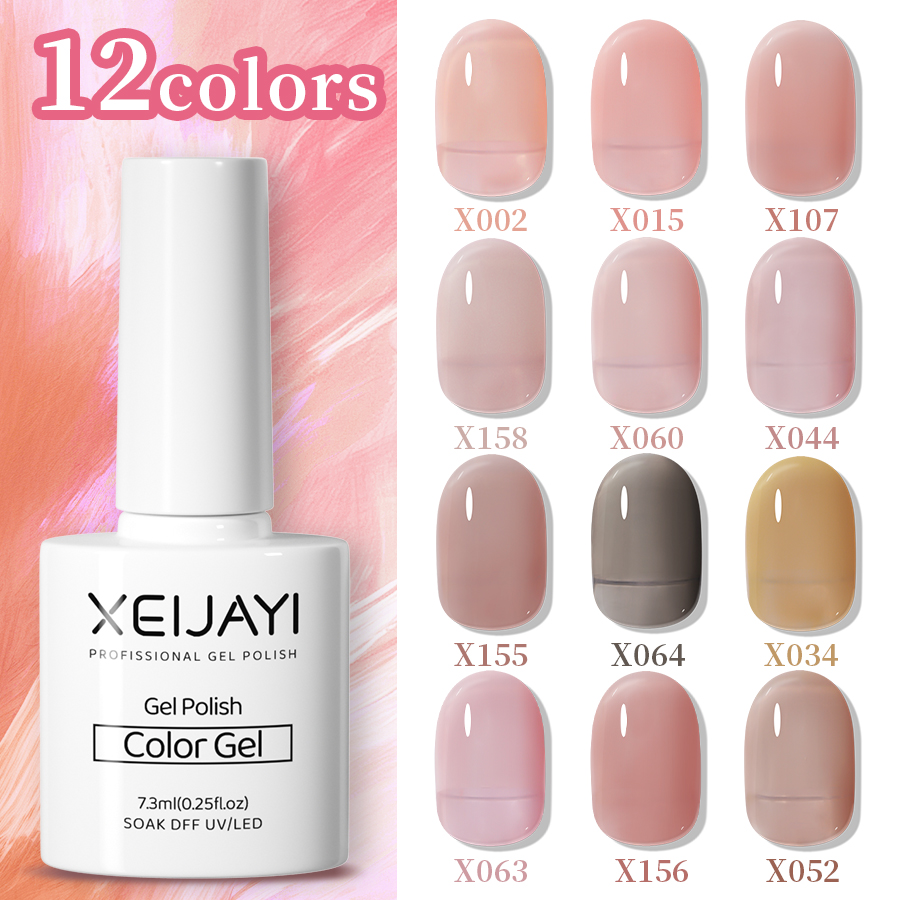 Xeijayi 1pc 7.3ml Gel Sơn móng tay Ice Trong suốt mơ Sơn móng tay Gel ...