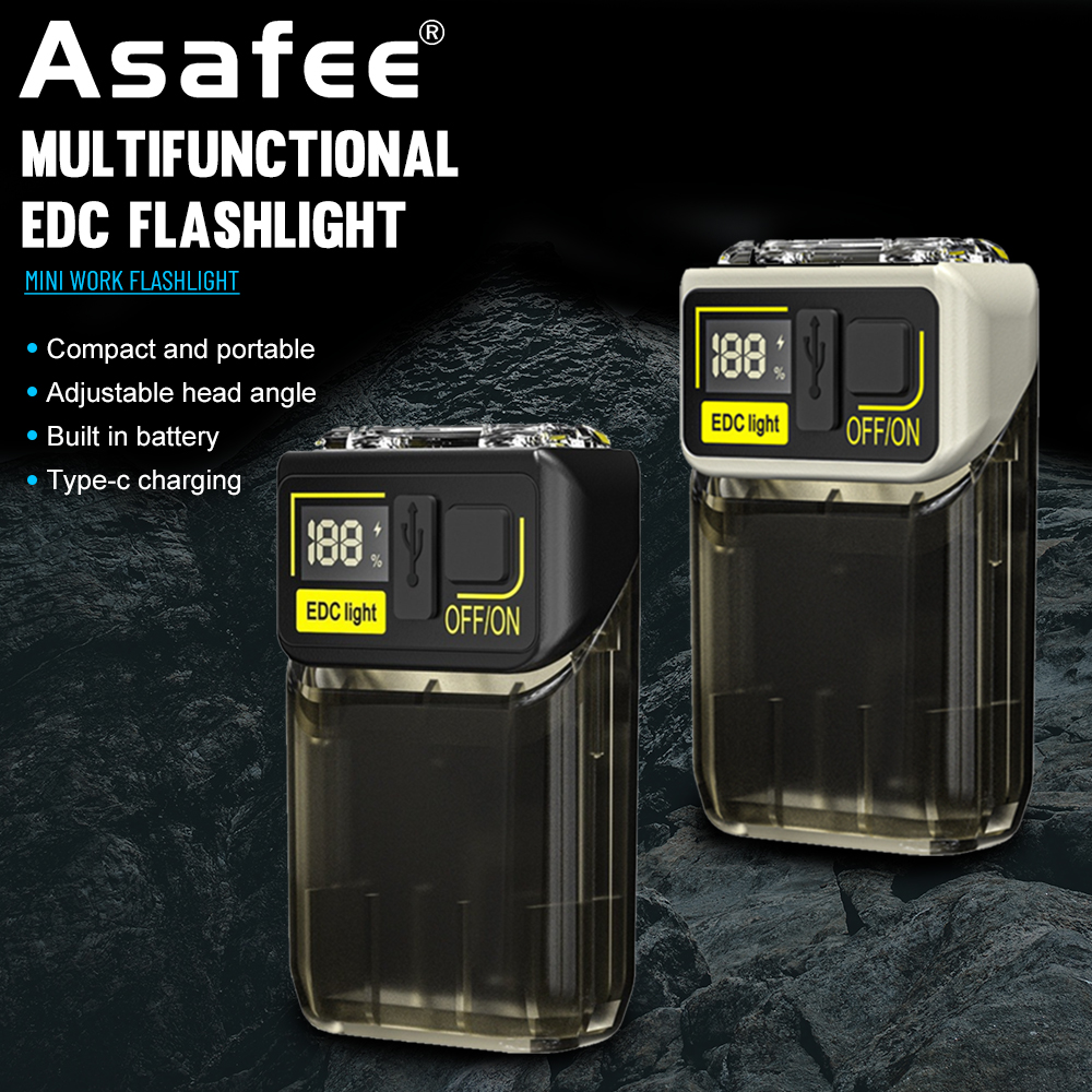 Đèn pin Mini Asafee X3 EDC Móc khóa có thể điều chỉnh Đèn LED 6 chế độ ...
