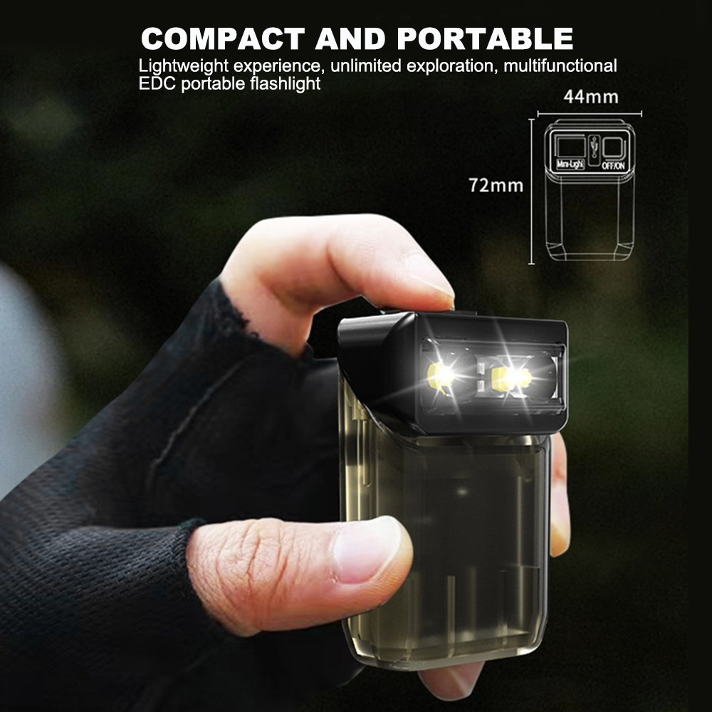 Đèn pin Mini Asafee X3 EDC Móc khóa có thể điều chỉnh Đèn LED 6 chế độ ...