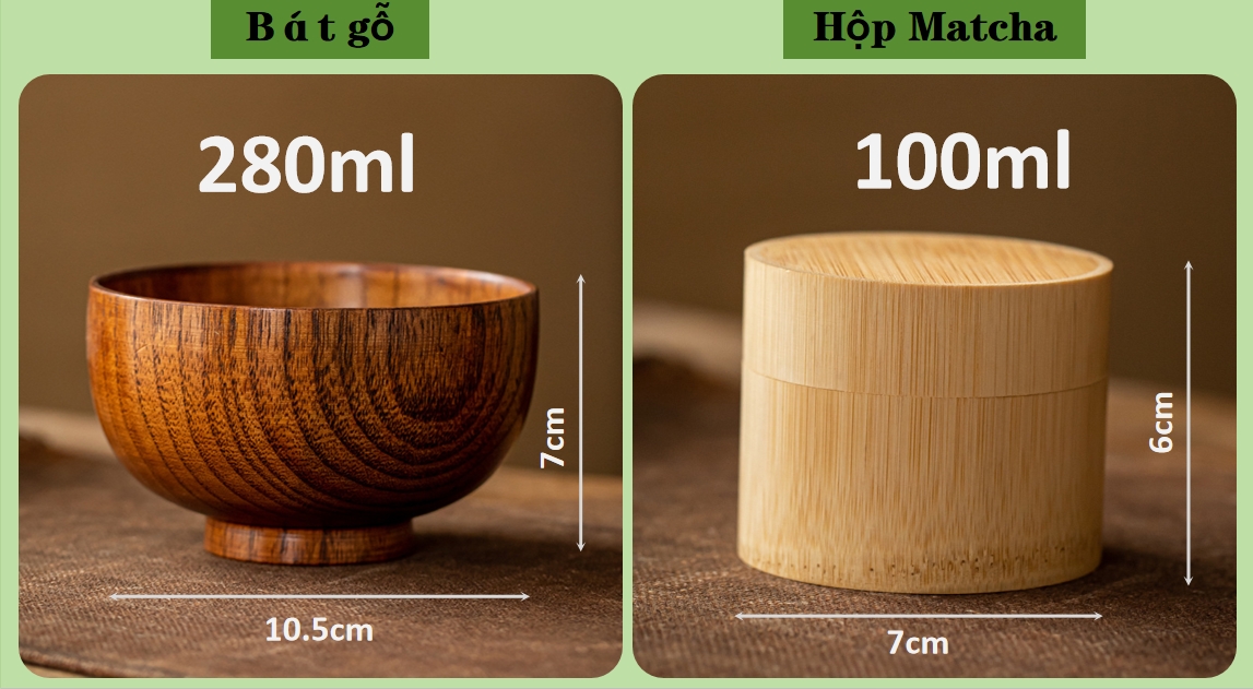 Chổi Chasen đánh Matcha Cây Khuấy Trà Xanh Nhật Bản Dụng Cụ Pha Trà