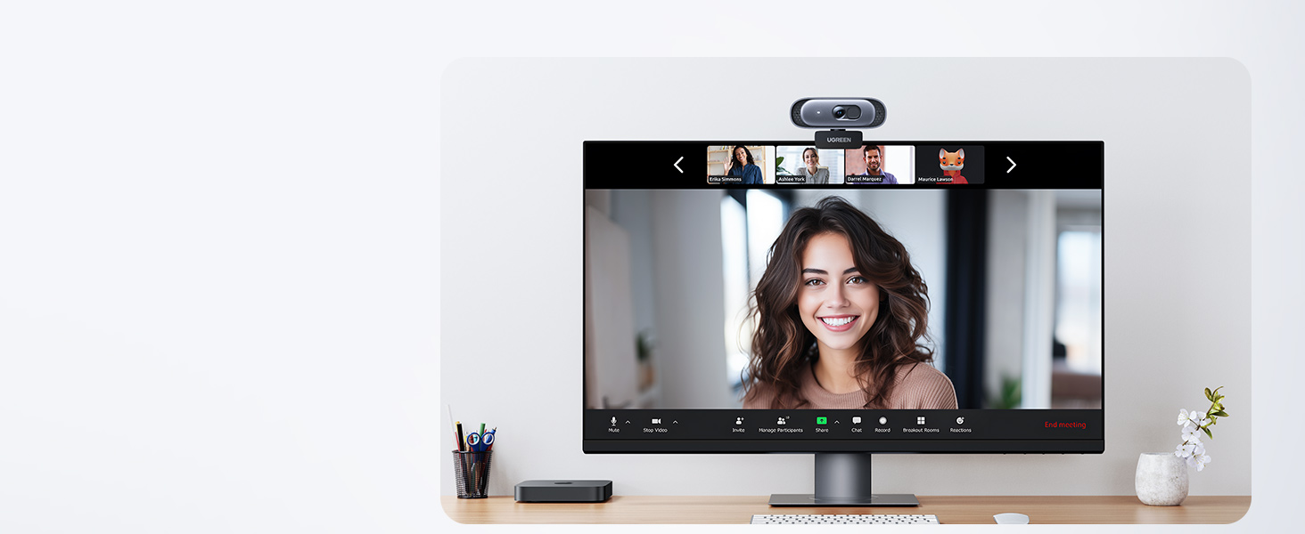 Ugreen HD Webcam 2K Ultra HD Micro kép Tự động lấy nét Tự động chỉnh ...