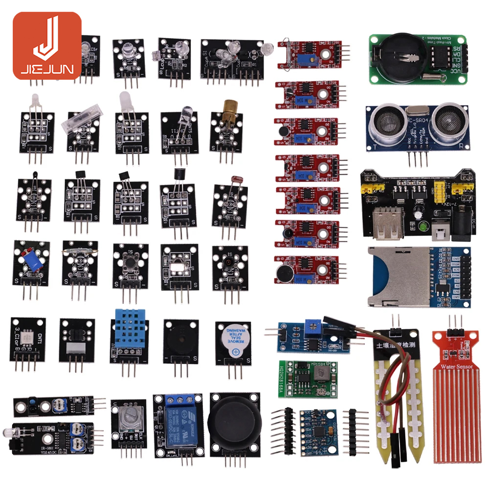 Bộ khởi động học tập mô-đun cảm biến 45 trong 1 cho Arduino Raspberry ...
