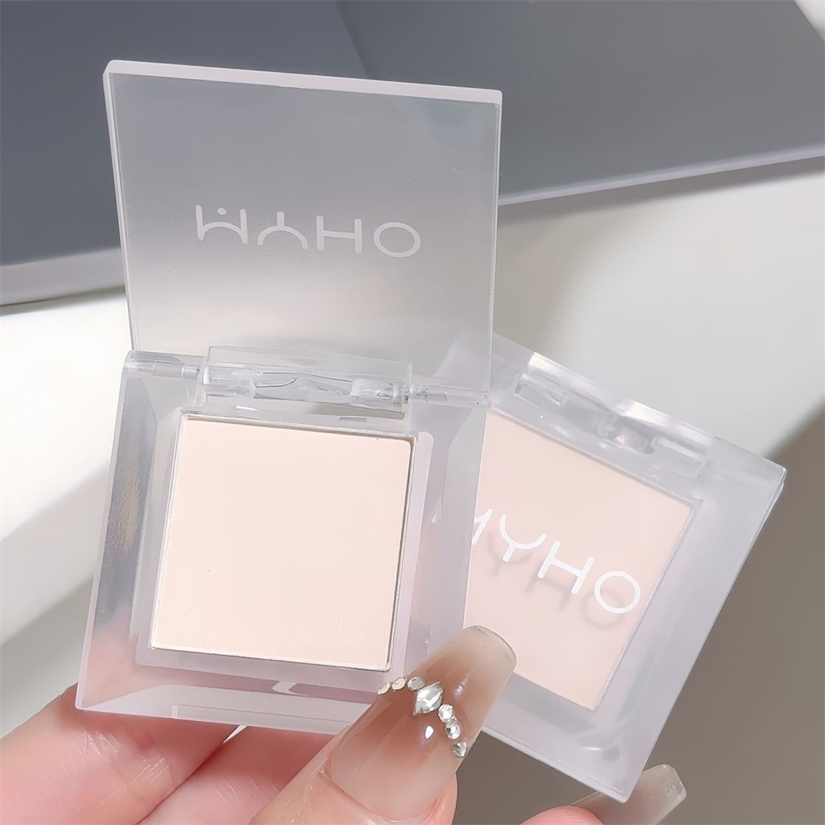 MYHO Matte Pure White Eyeshadow Smoky Eye Highlight Brightening Pressed ...