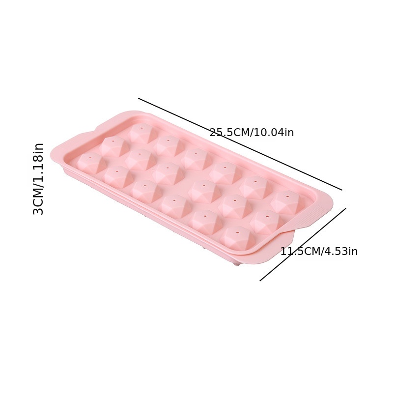 1 Cái 18 / 33 Khay Đá Khối Tròn Silicone Làm Đá Viên Khuôn Có Nắp Cho ...