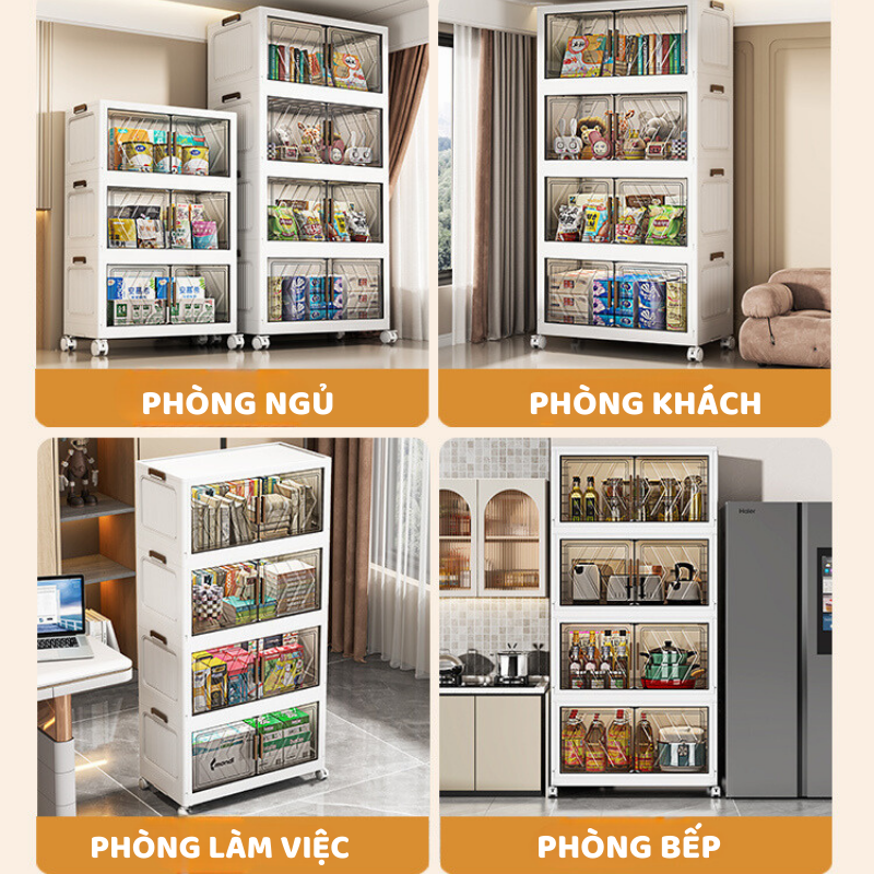 ⭐COD tủ đựng quần áo gấp gọn⭐40/50/60/70CM tủ nhựa đựng quần áo Thể Xếp tủ đựng đồ không cần lắp ...