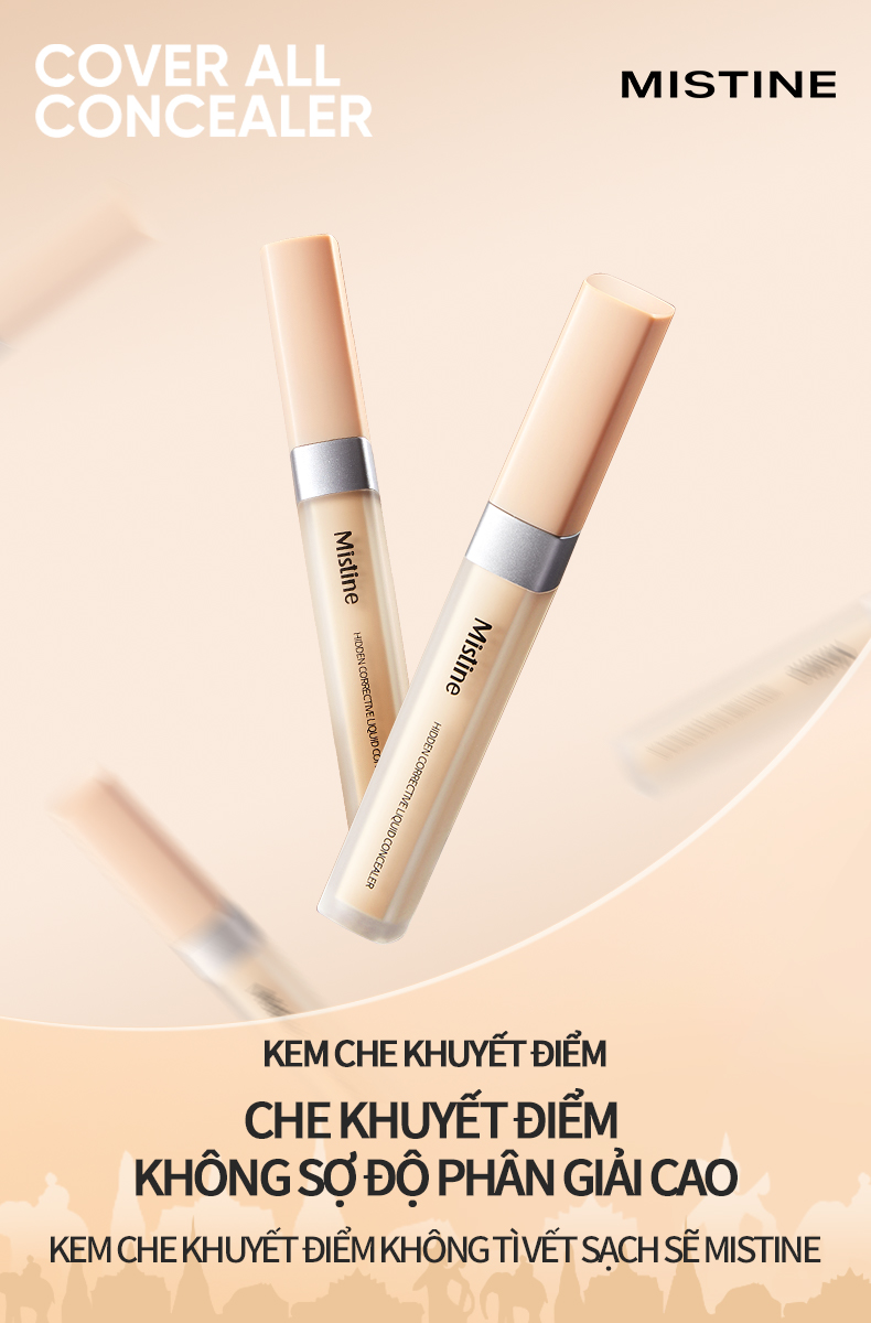 MISTINE Kem Che Khuyết Điểm Dạng Lỏng 6.5ml Hiệu Ứng Lì Mềm Mịn Lâu Trôi | Shopee Việt Nam