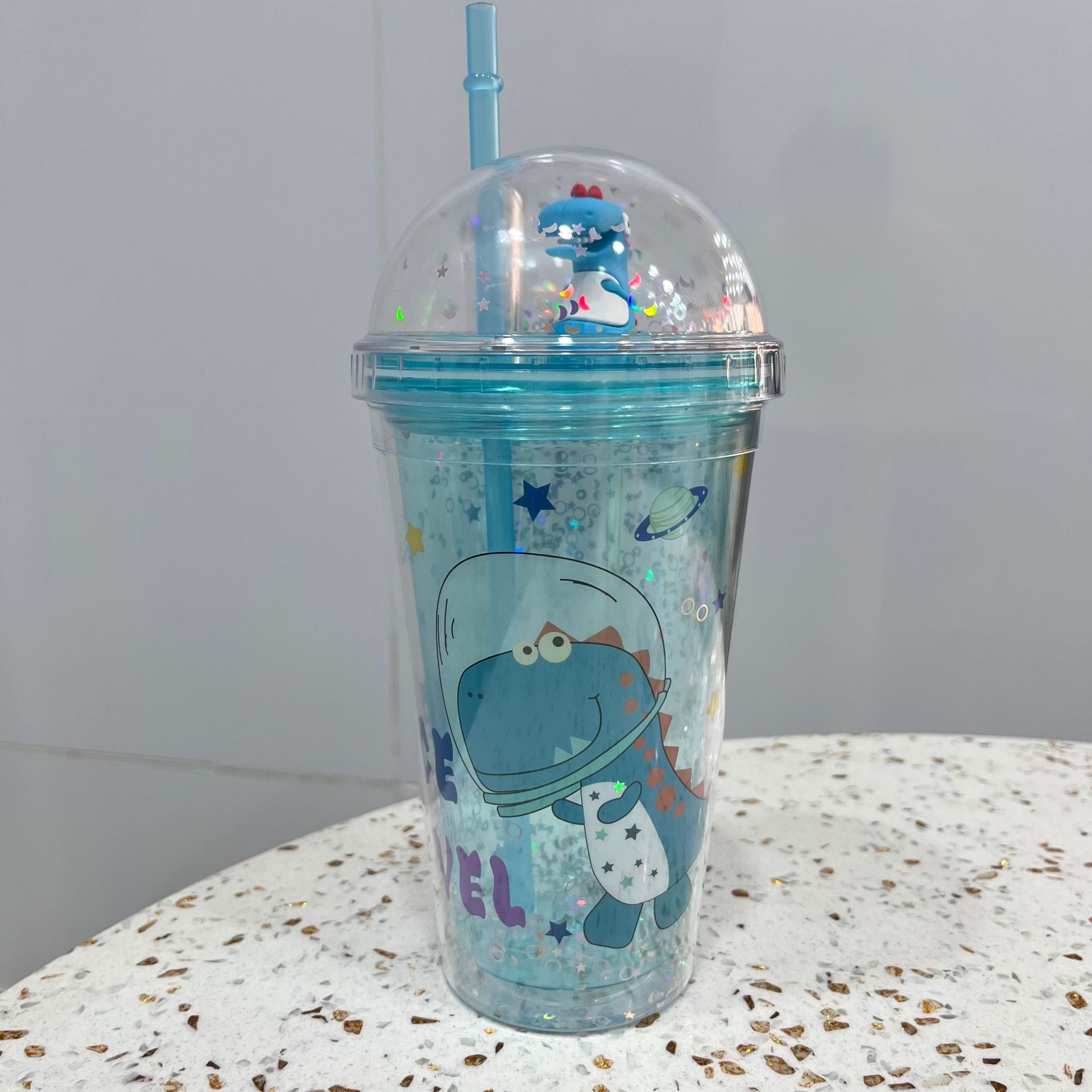 Cốc nhựa 2 lớp hình khủng long Elmich EL8332OL dung tích 480ml ( Kèm ống hút ) | Shopee Việt Nam