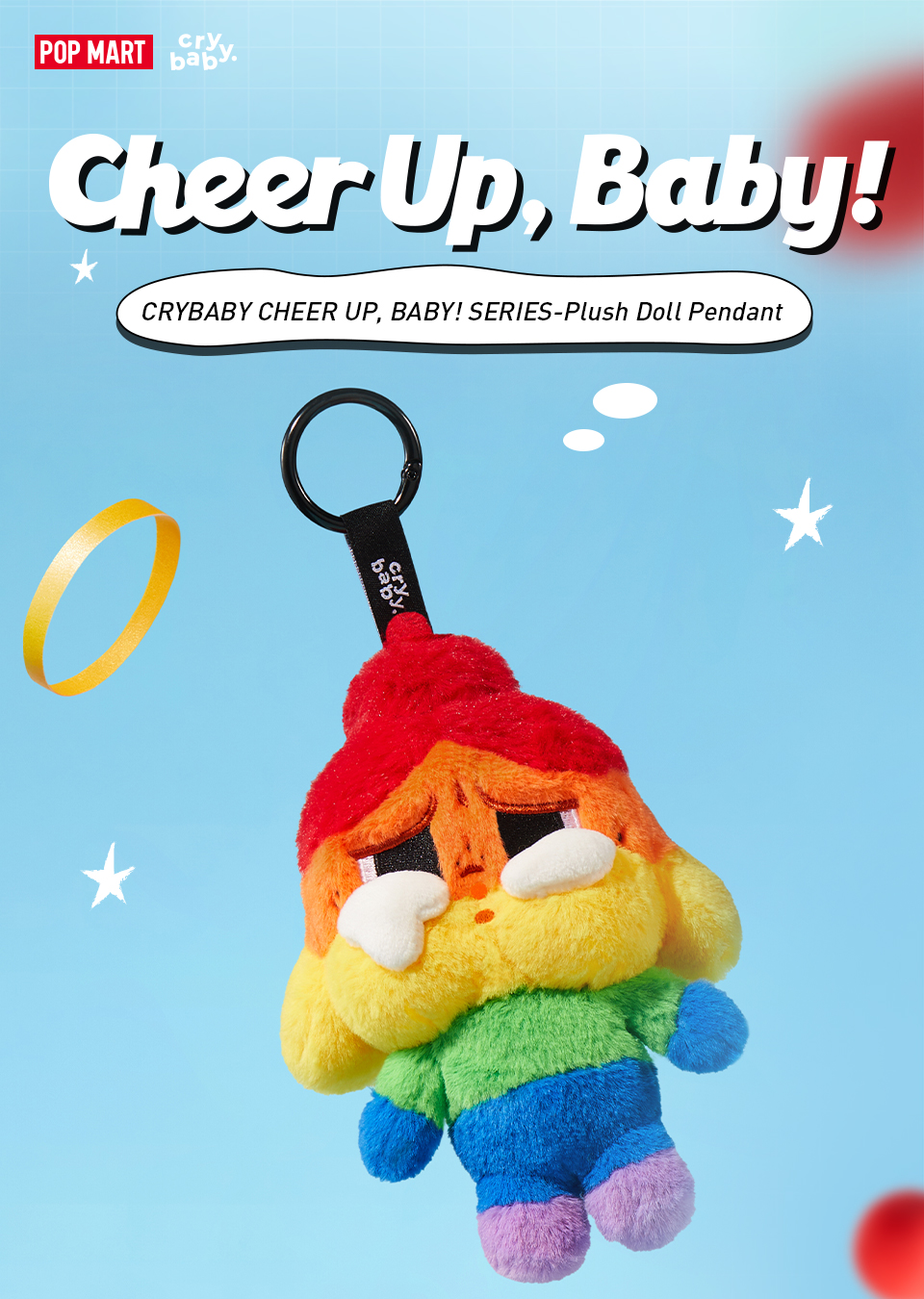 POP MART CRYBABY CHEER UP, BABY! SERIES-Plush Doll Pendant | Shopee ...