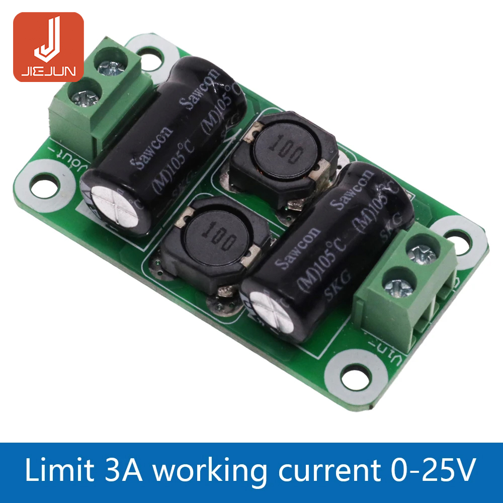 Bảng lọc nguồn DC 0-25V / 0-50V 2A / 3A / 4A Class D Bộ khuếch đại công suất Mô-đun ngăn chặn ...