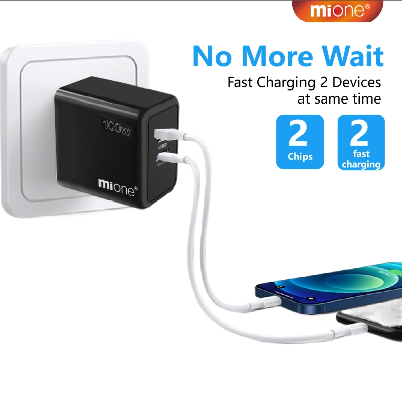 Củ sạc nhanh Mione 100W Bộ sạc nhanh USB Type C PD Cho iPhone 17 16 Pro ...