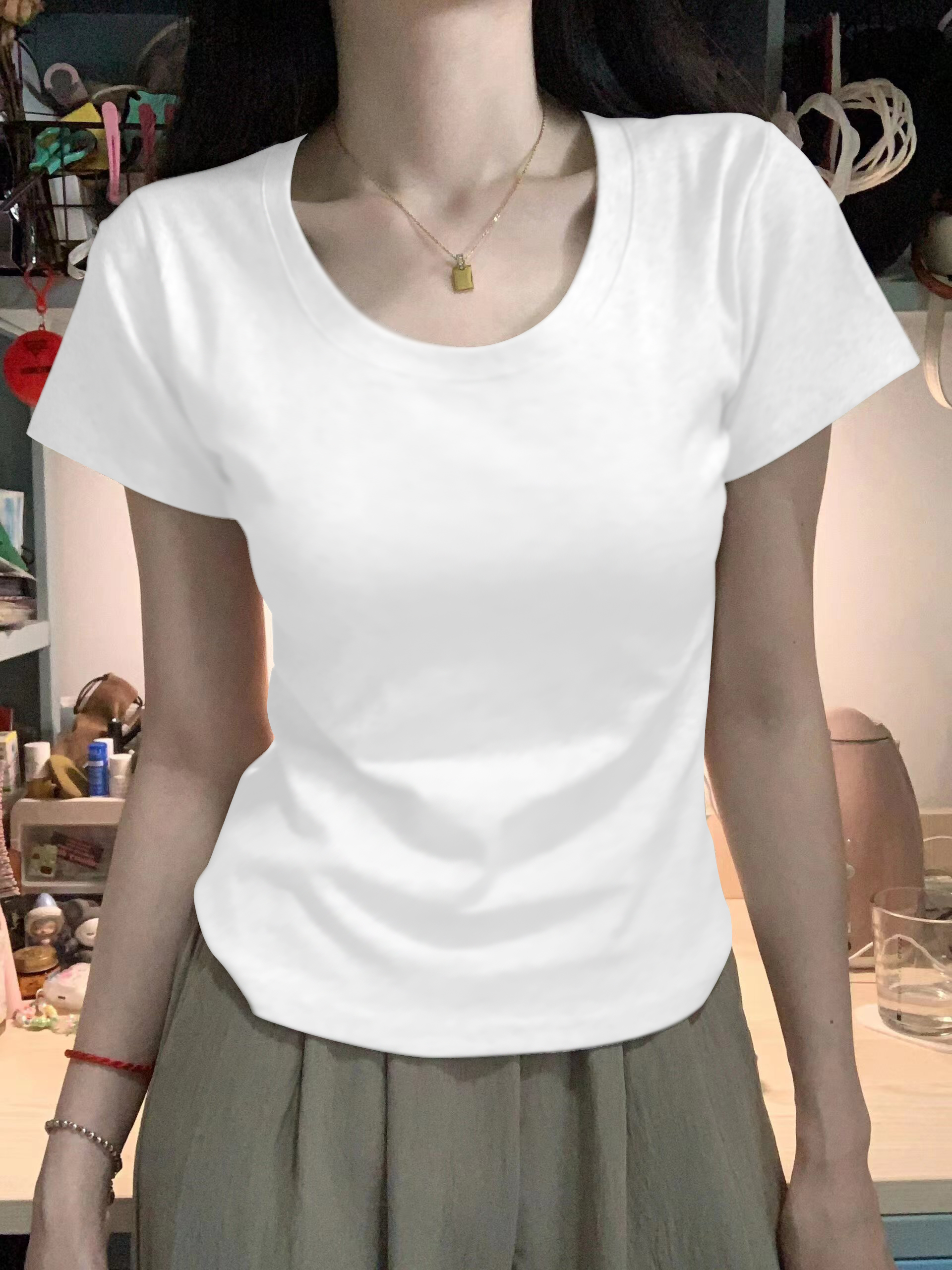 áo baby tee 2024 Mới áo thun ôm body trơn Bigsize70kg áo thun nữ dài ...