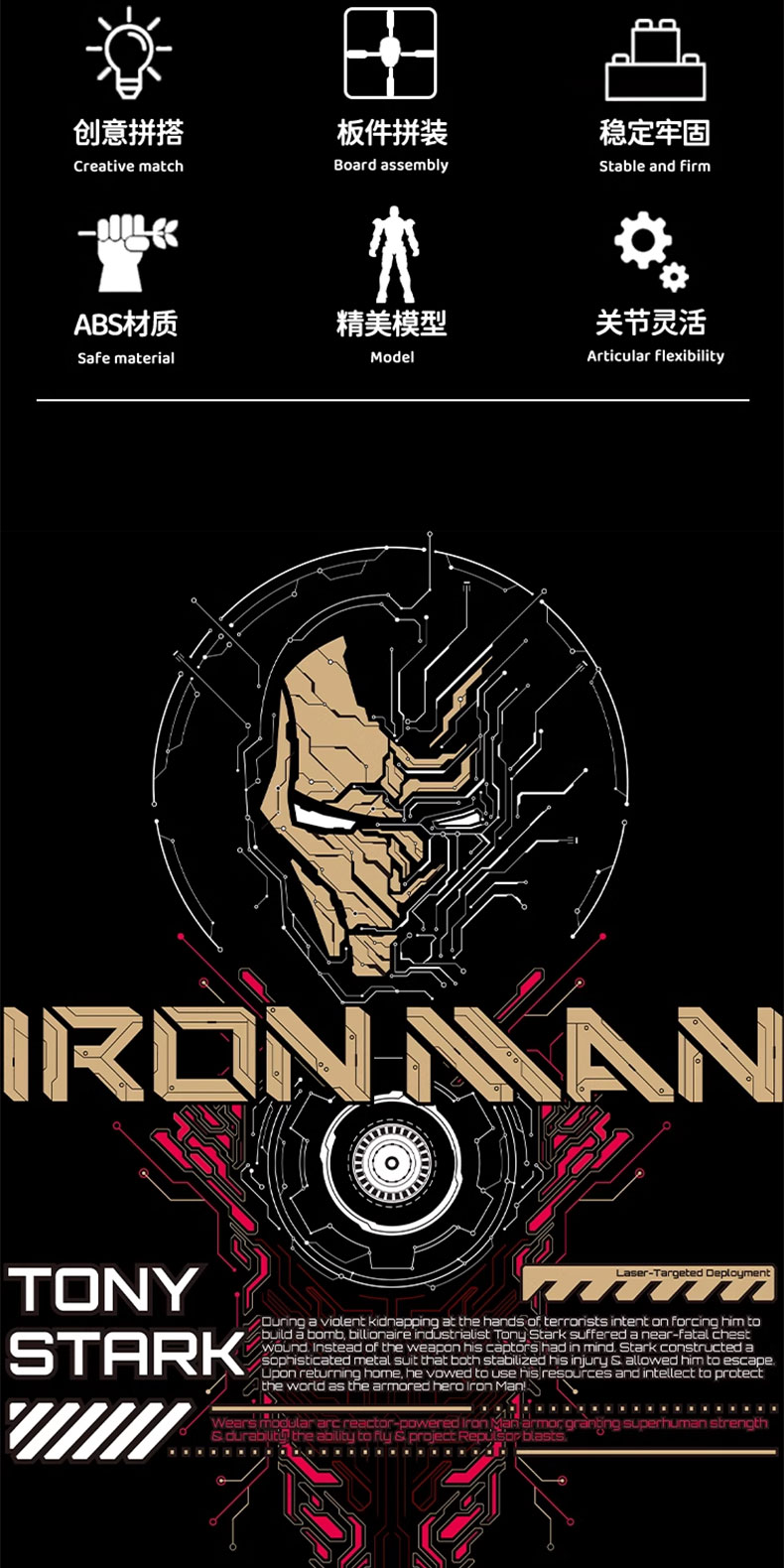 Chính Hãng Marvel The Infinity Saga Iron Man MK1-7 Đồ chơi biến hình ...
